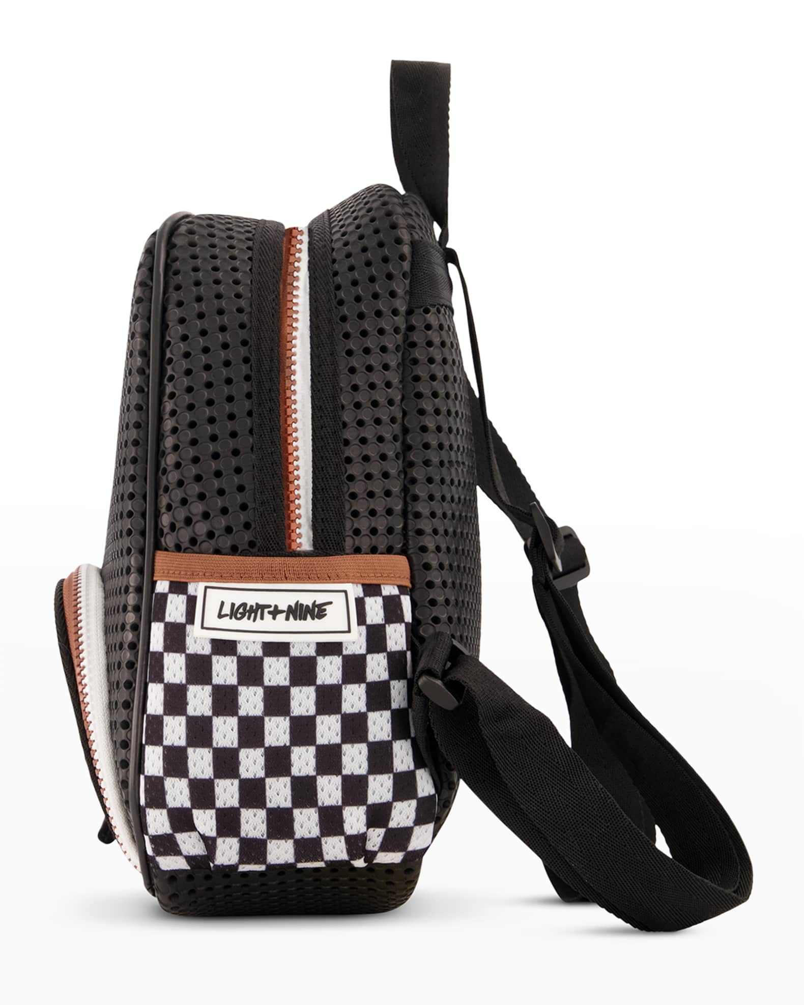 Light+Nine Kid's Little Miss Checkered Black Backpack | Neiman Marcus