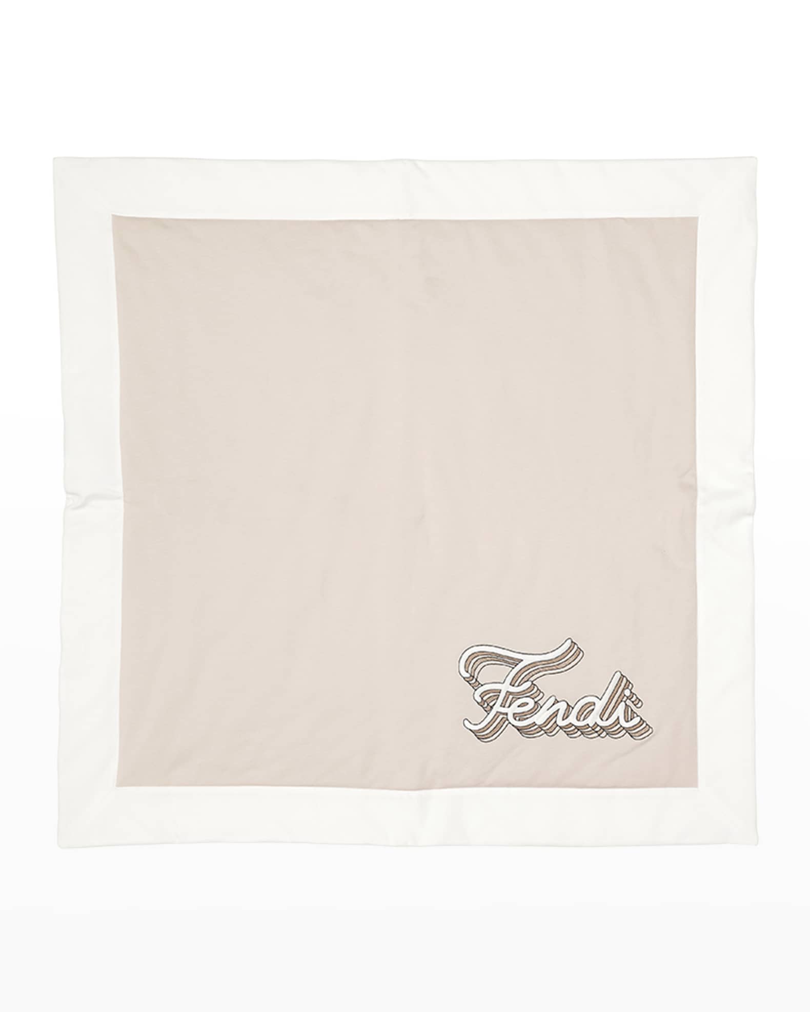 Fendi Kid's Embroidered Baby Blanket | Neiman Marcus