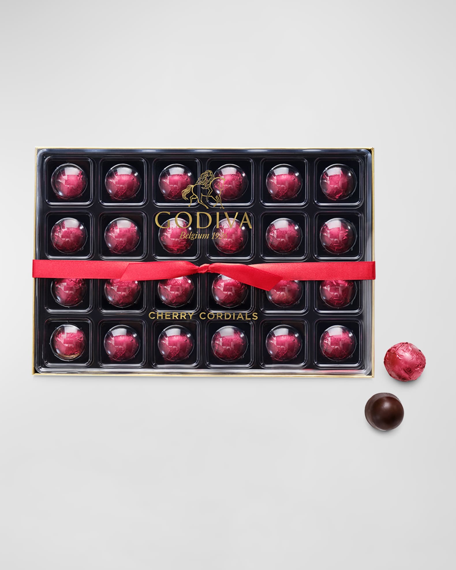 Godiva Chocolatier 24-Piece Cherry Cordial Holiday Gift Box | Neiman Marcus