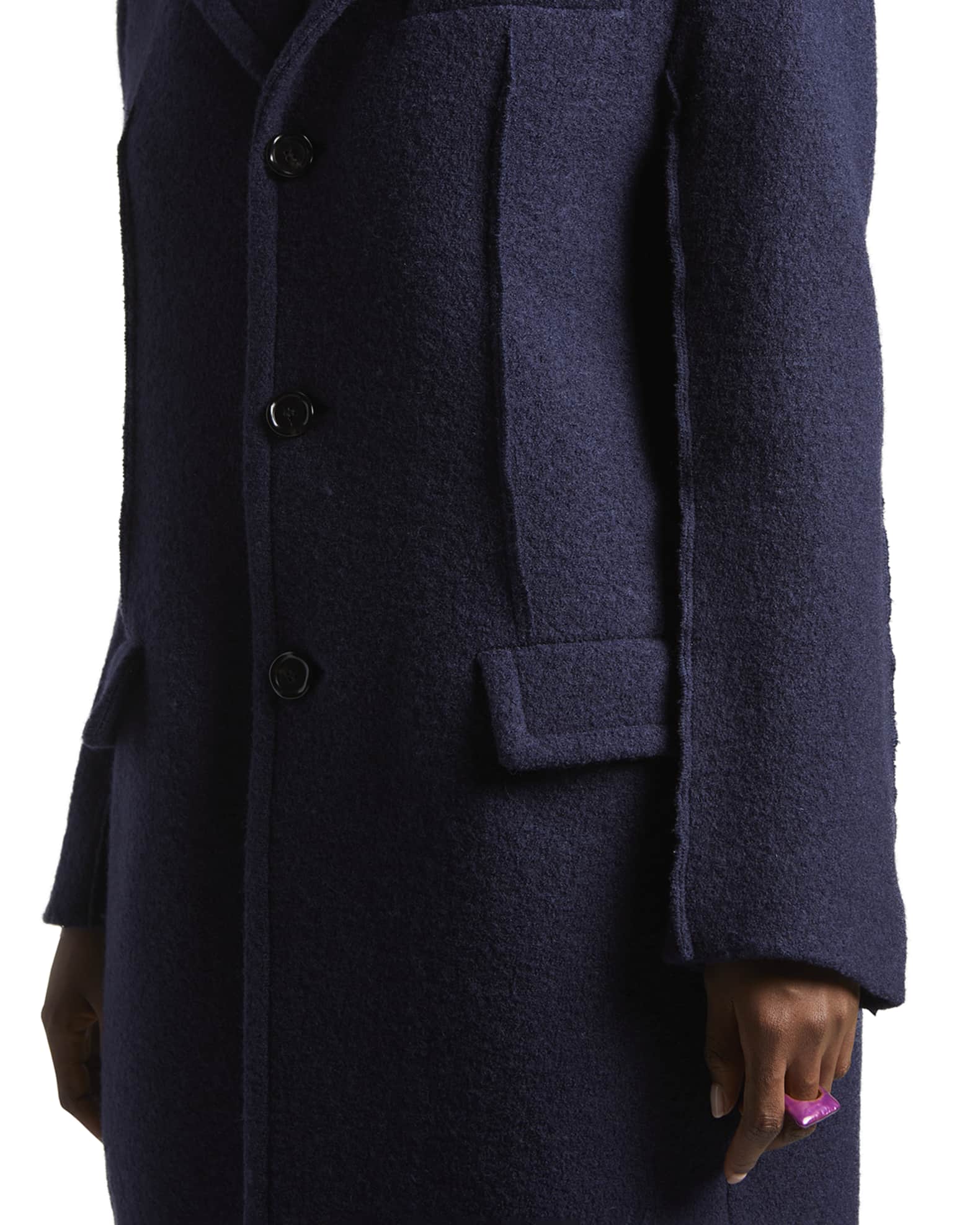 Marni Inside-Out Seams Long Coat | Neiman Marcus