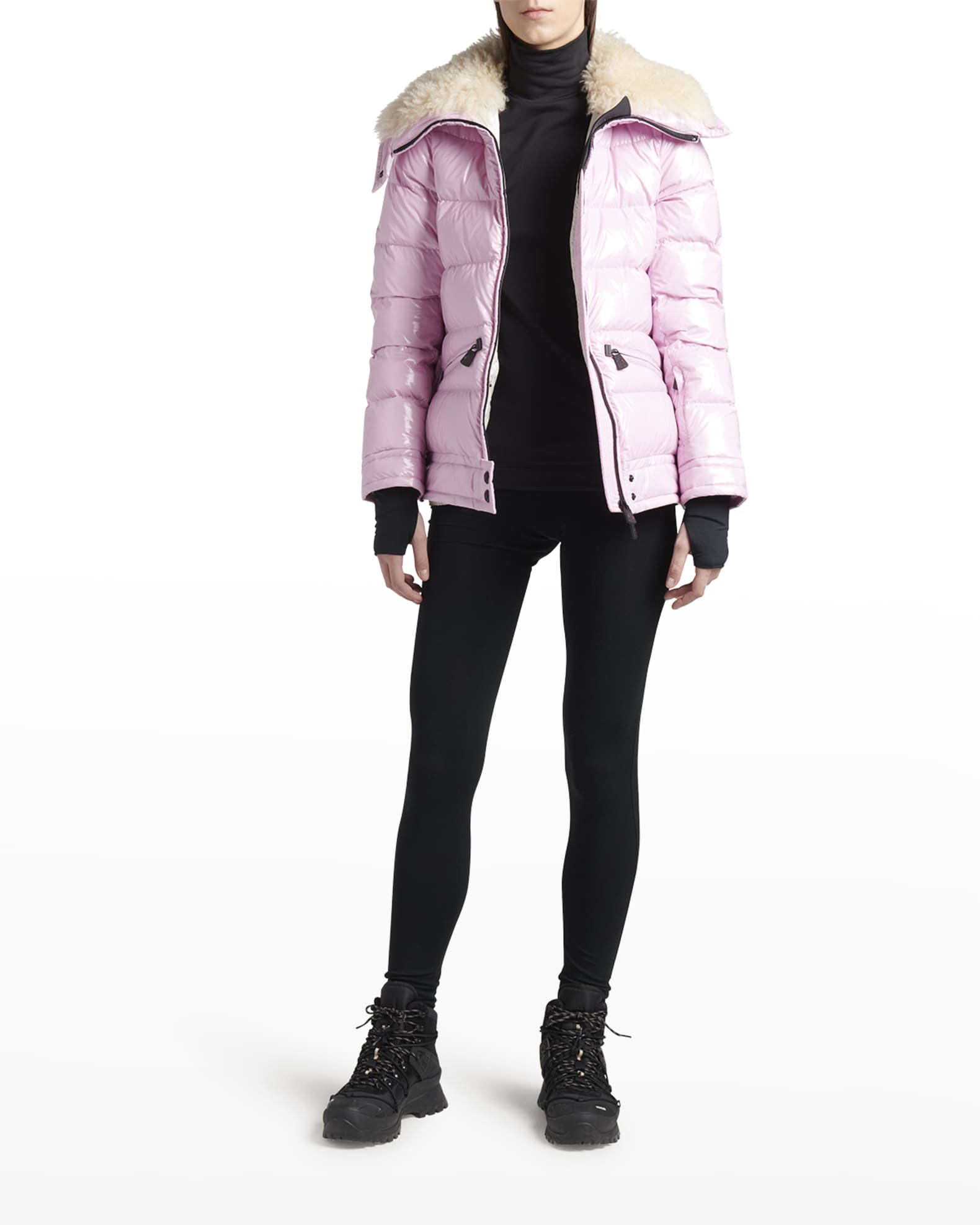 Moncler Grenoble Arabba Sheep Wool Puffer Jacket | Neiman Marcus
