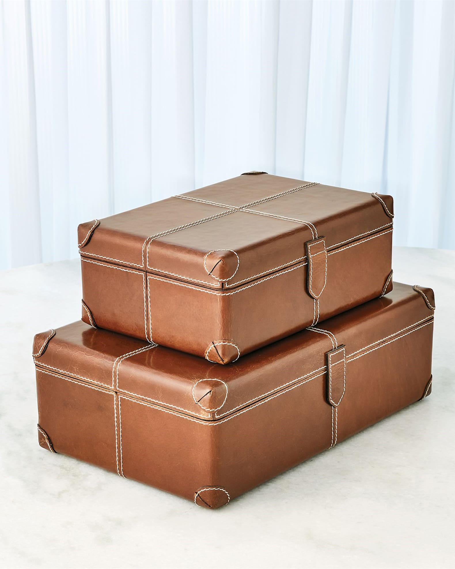 Emporium Home Tiburtina Saddle Boxes | Neiman Marcus