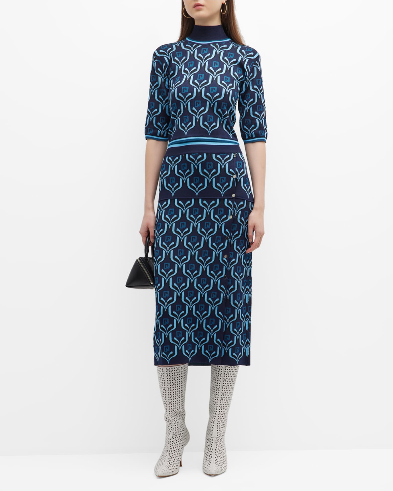 Abstract Knit Top And Skirt Set | Neiman Marcus