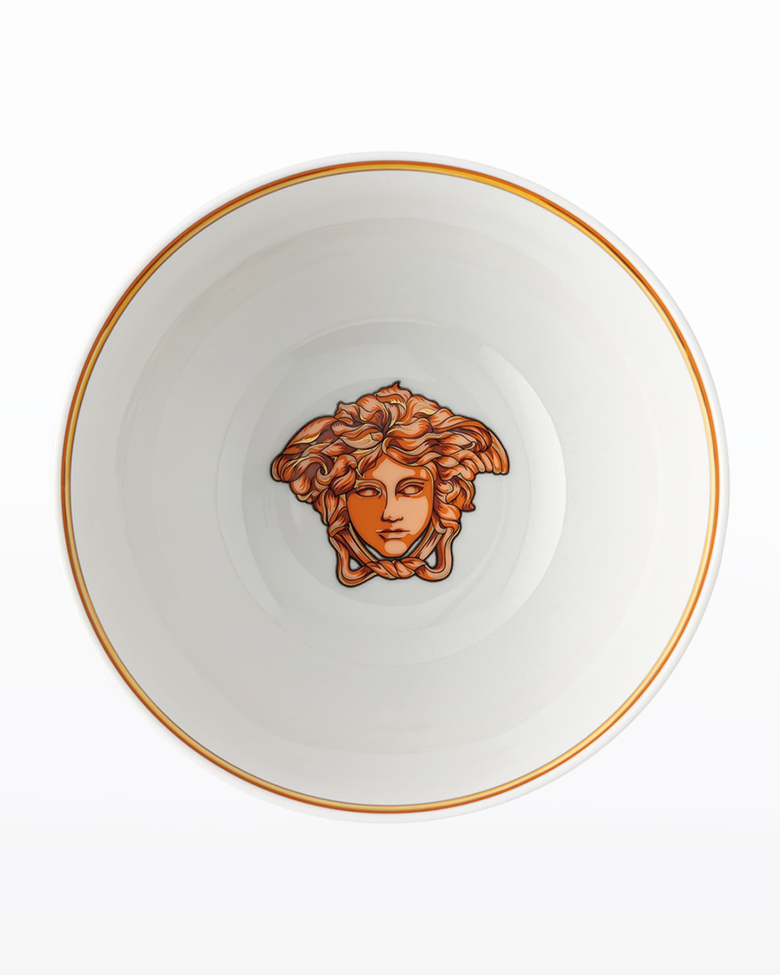 Versace Medusa Amplified Orange Coin Cereal Bowl | Neiman Marcus