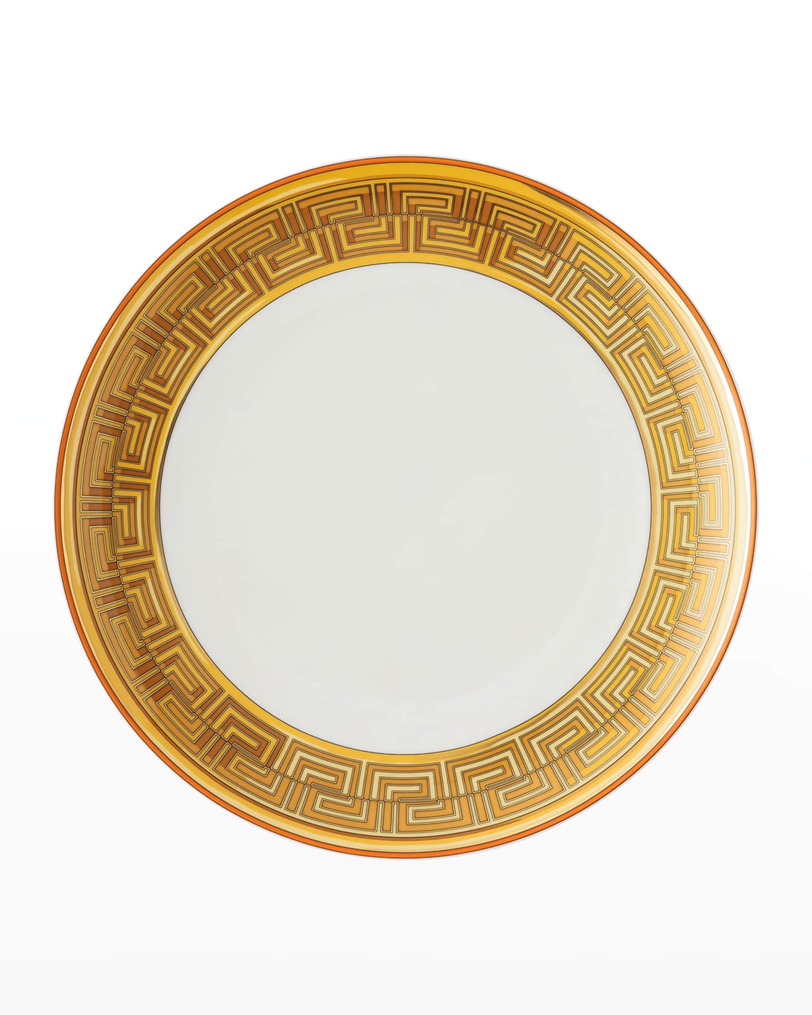 Versace Medusa Amplified Orange Coin Dinner Plate | Neiman Marcus