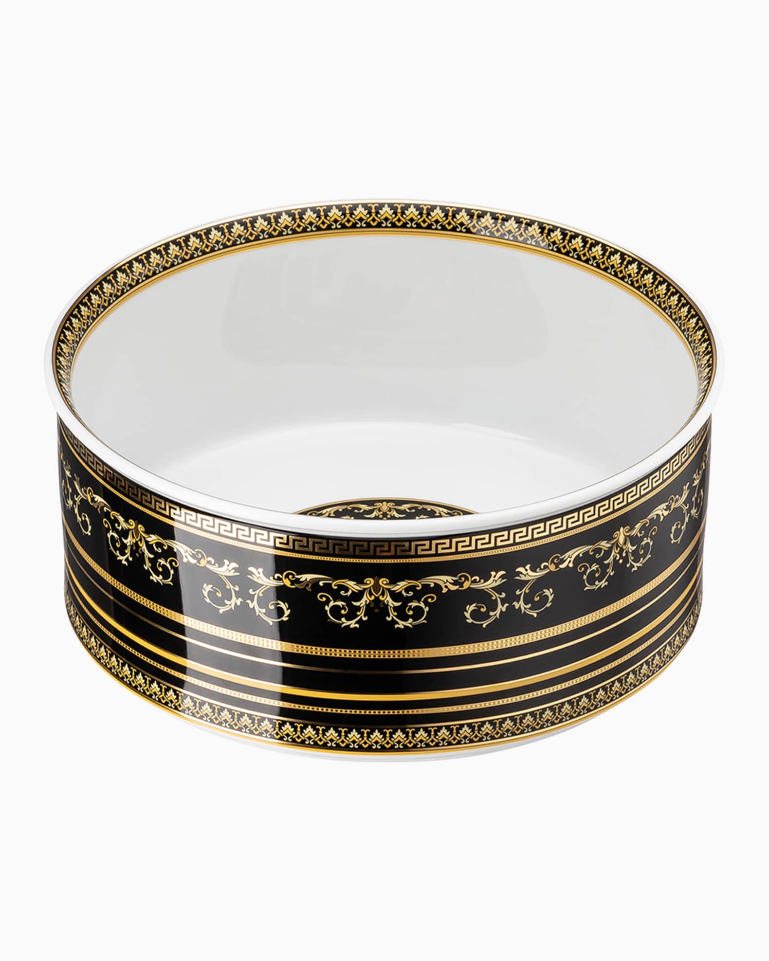 Versace Virtus Gala Black Bowl | Neiman Marcus