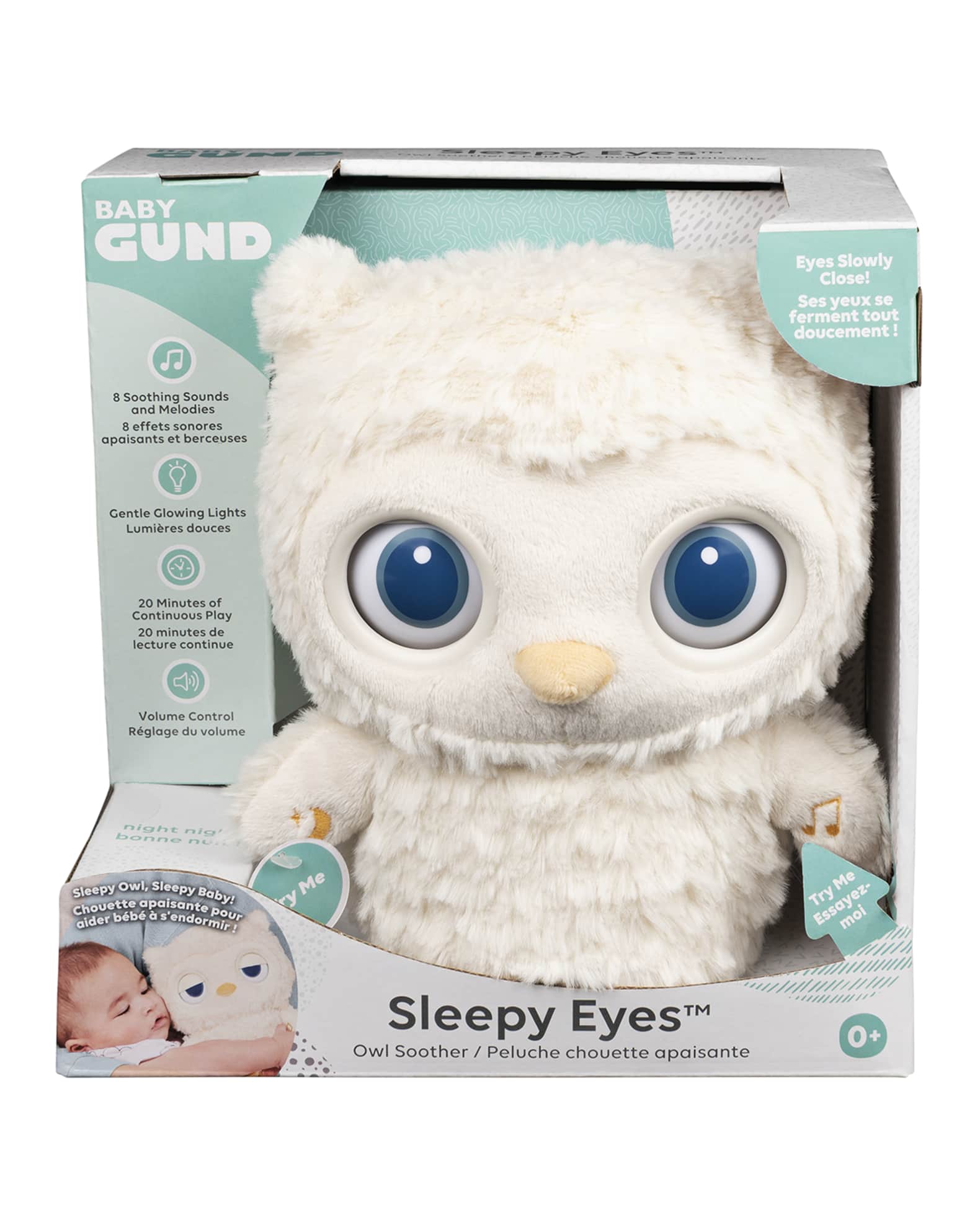 Gund Sleepy Eyes Owl Bedtime Soother Plush | Neiman Marcus
