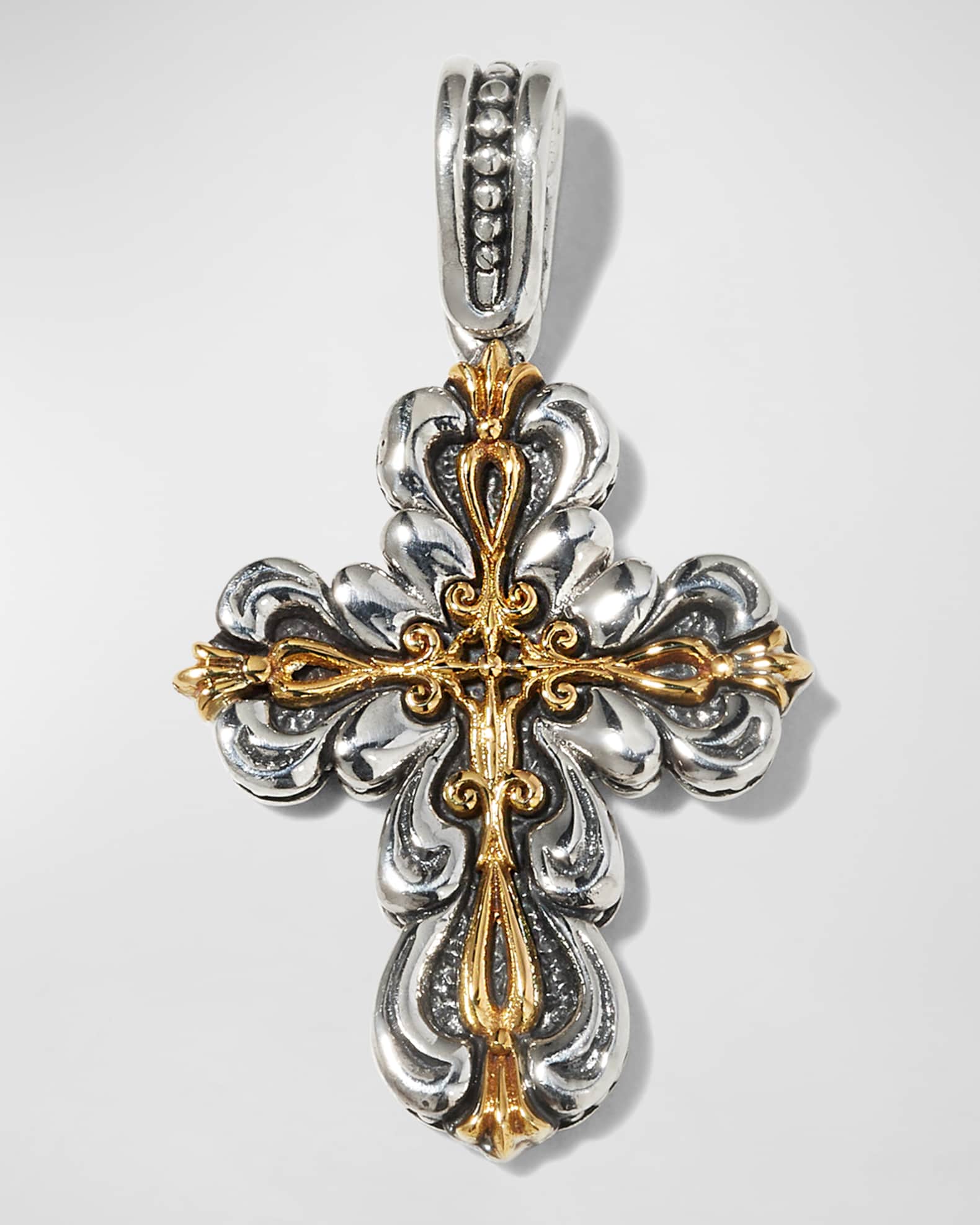 Konstantino Two-Tone Cross Pendant | Neiman Marcus
