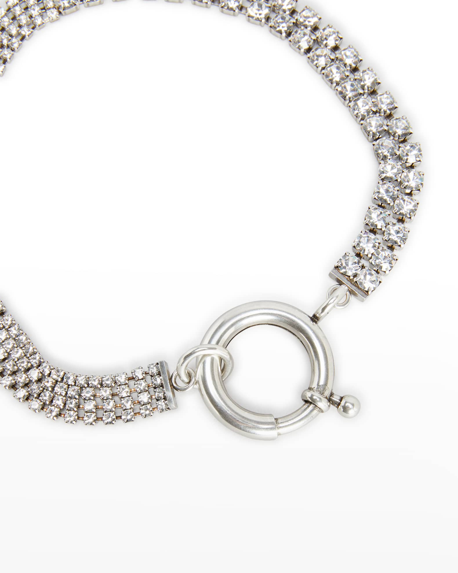 Isabel Marant Split Crystal Chain Necklace | Neiman Marcus