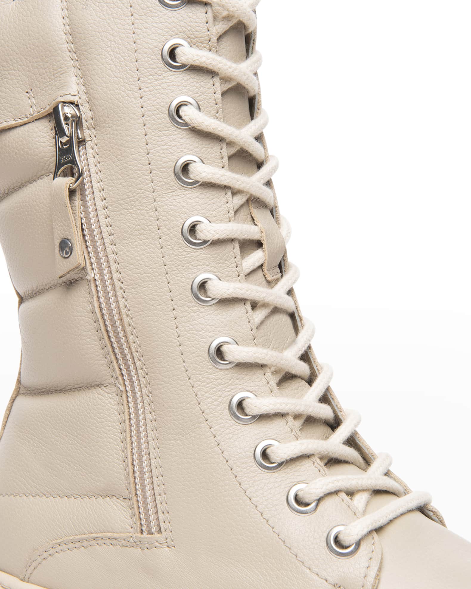 NeroGiardini Quilted Calfskin Dual-Zip Moto Boots | Neiman Marcus