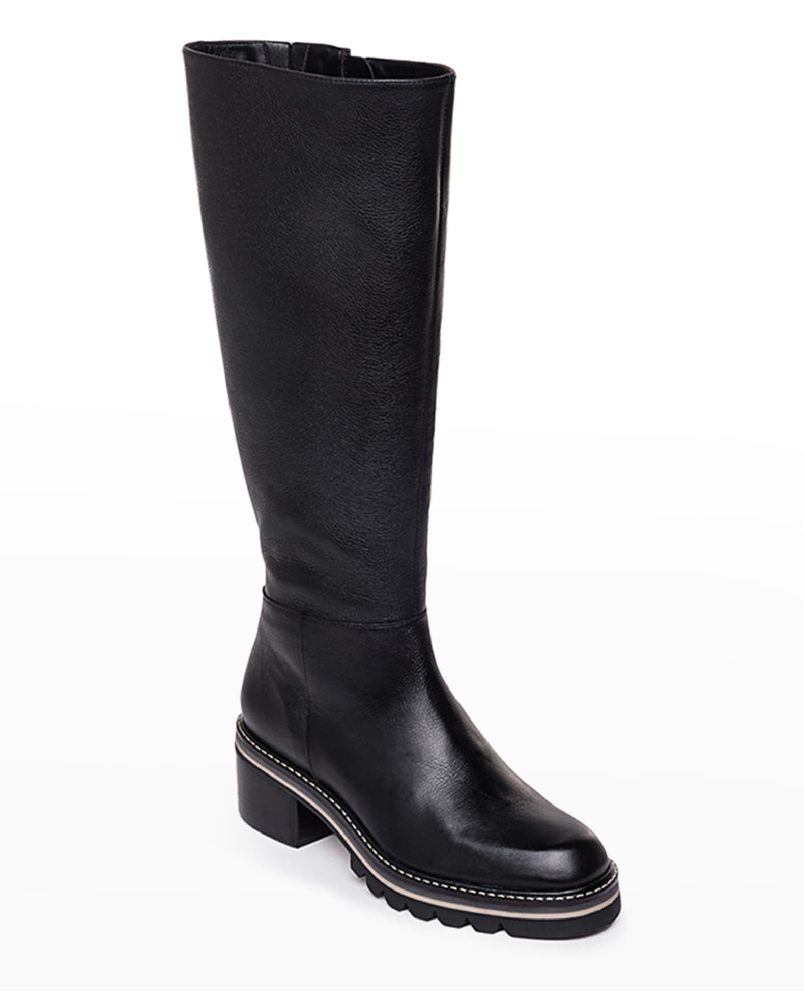 Bernardo Susana Calfskin Tall Riding Boots | Neiman Marcus