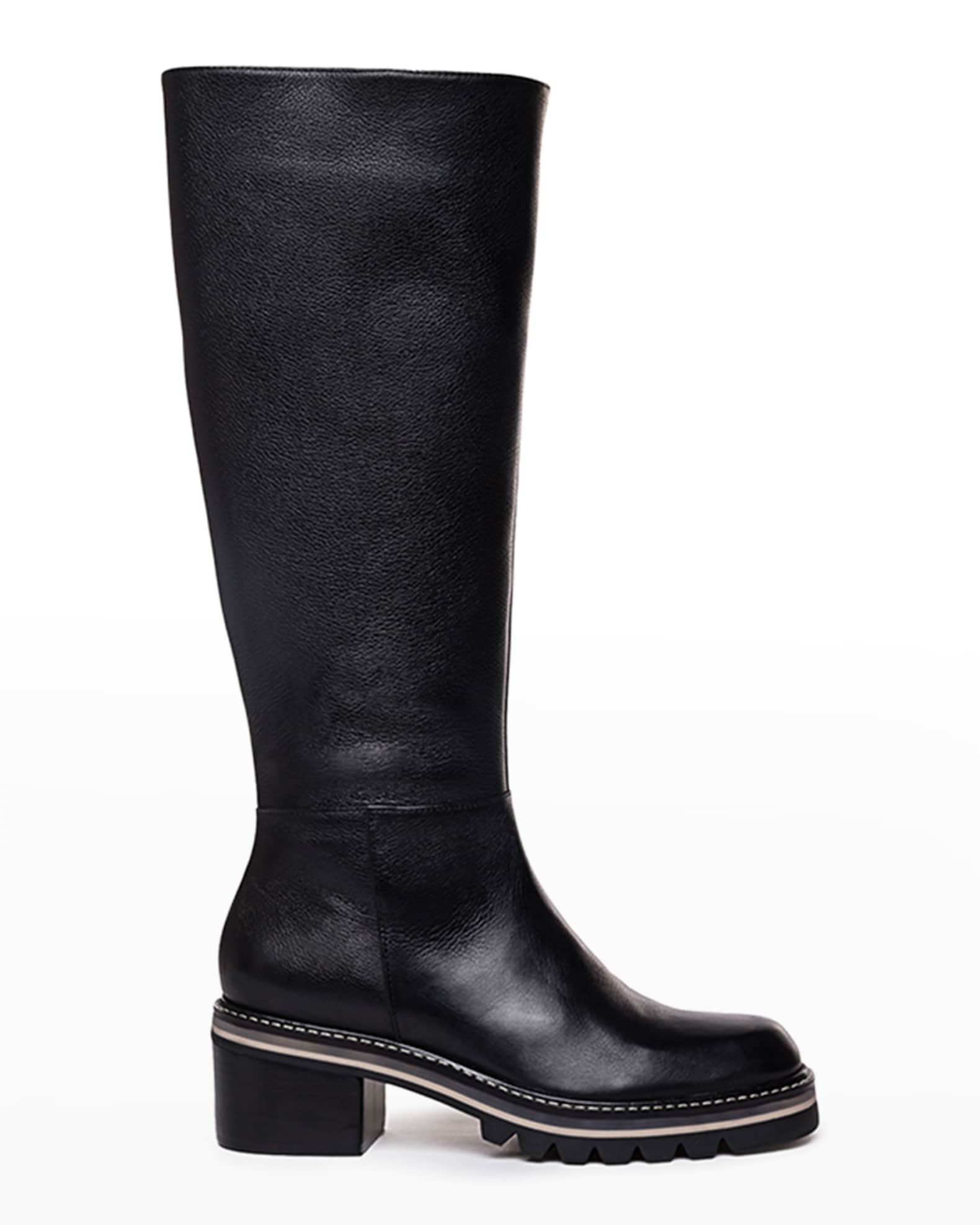 Bernardo Susana Calfskin Tall Riding Boots | Neiman Marcus
