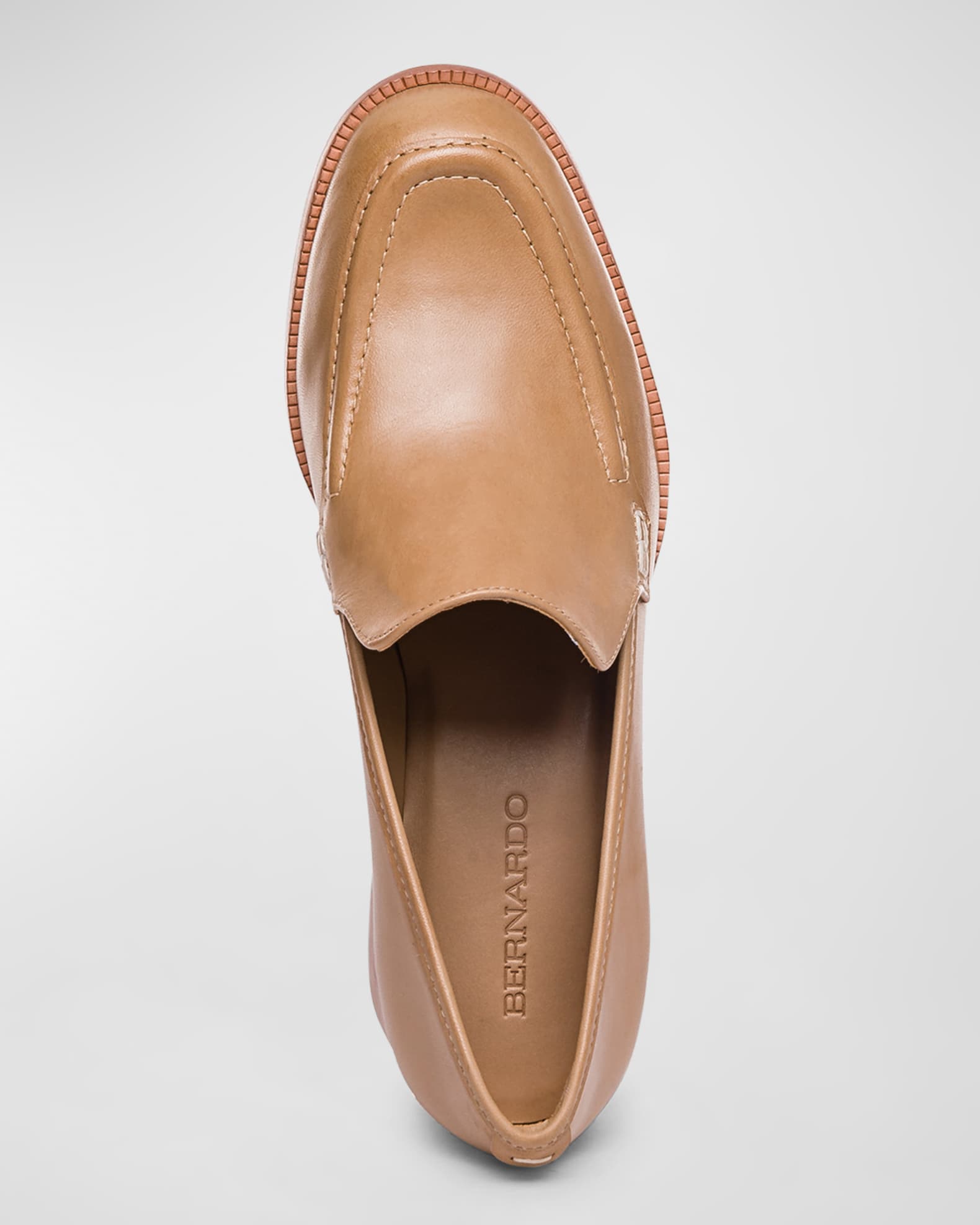 Bernardo Eryn Leather Heeled Loafers | Neiman Marcus