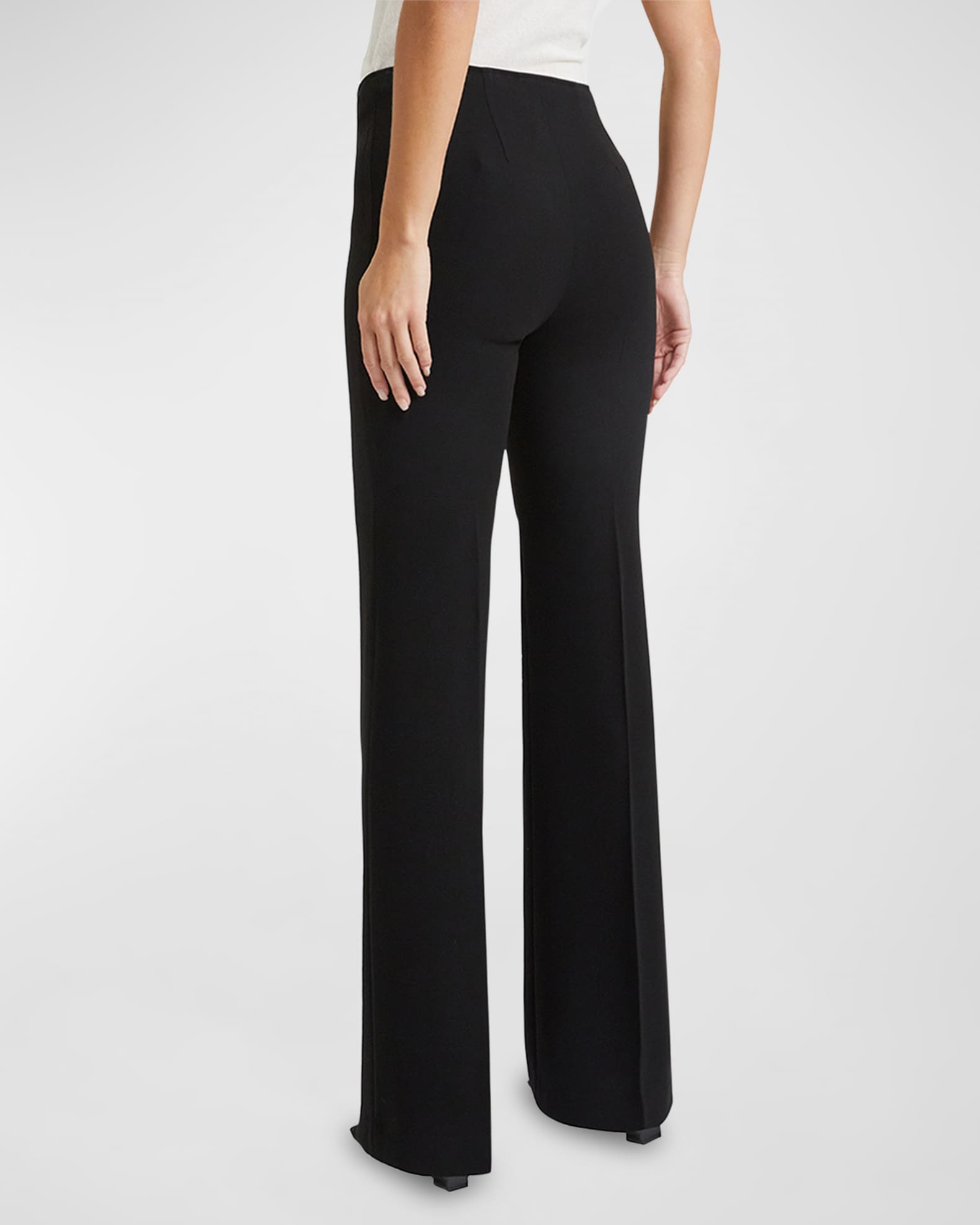 Santorelli Isabelle Flare Cady Pants | Neiman Marcus