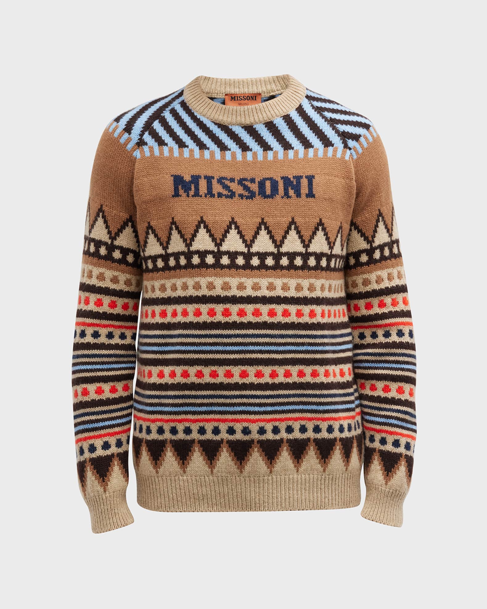 Missoni Men's Geometric Ski Knit Sweater | Neiman Marcus