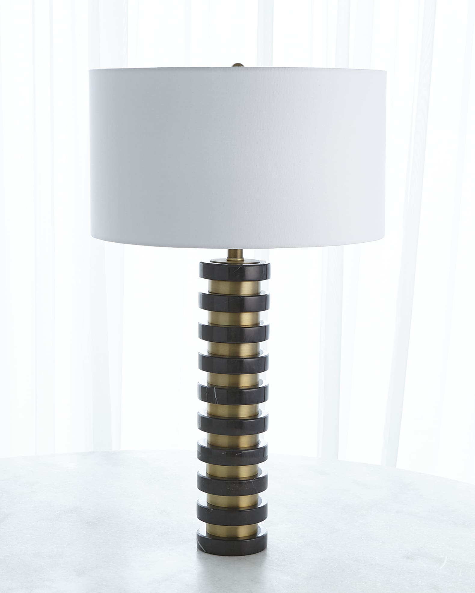 Global Views Marble Stack Lamp | Neiman Marcus