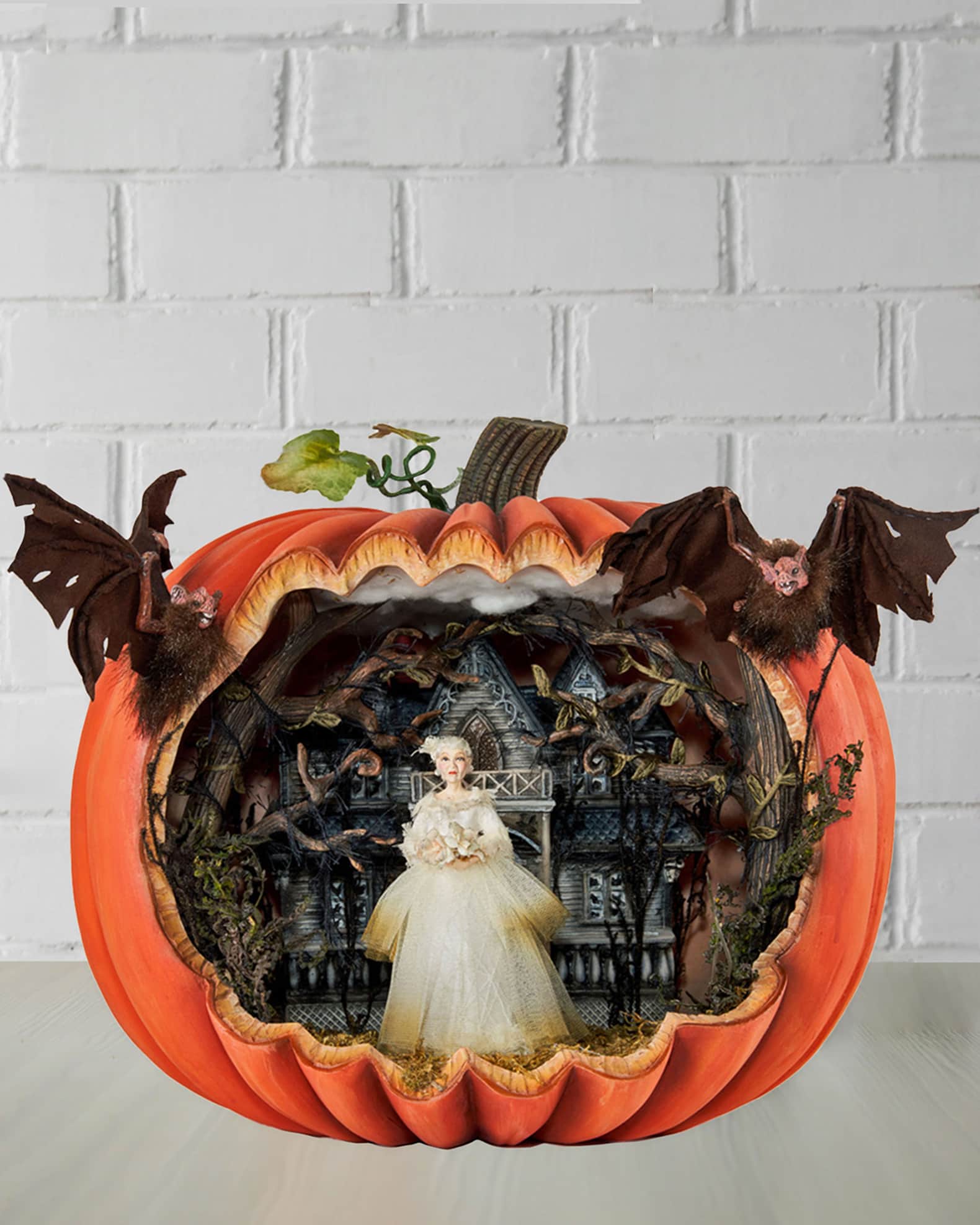Katherine's Collection Gone Batty Pumpkin Diorama | Neiman Marcus