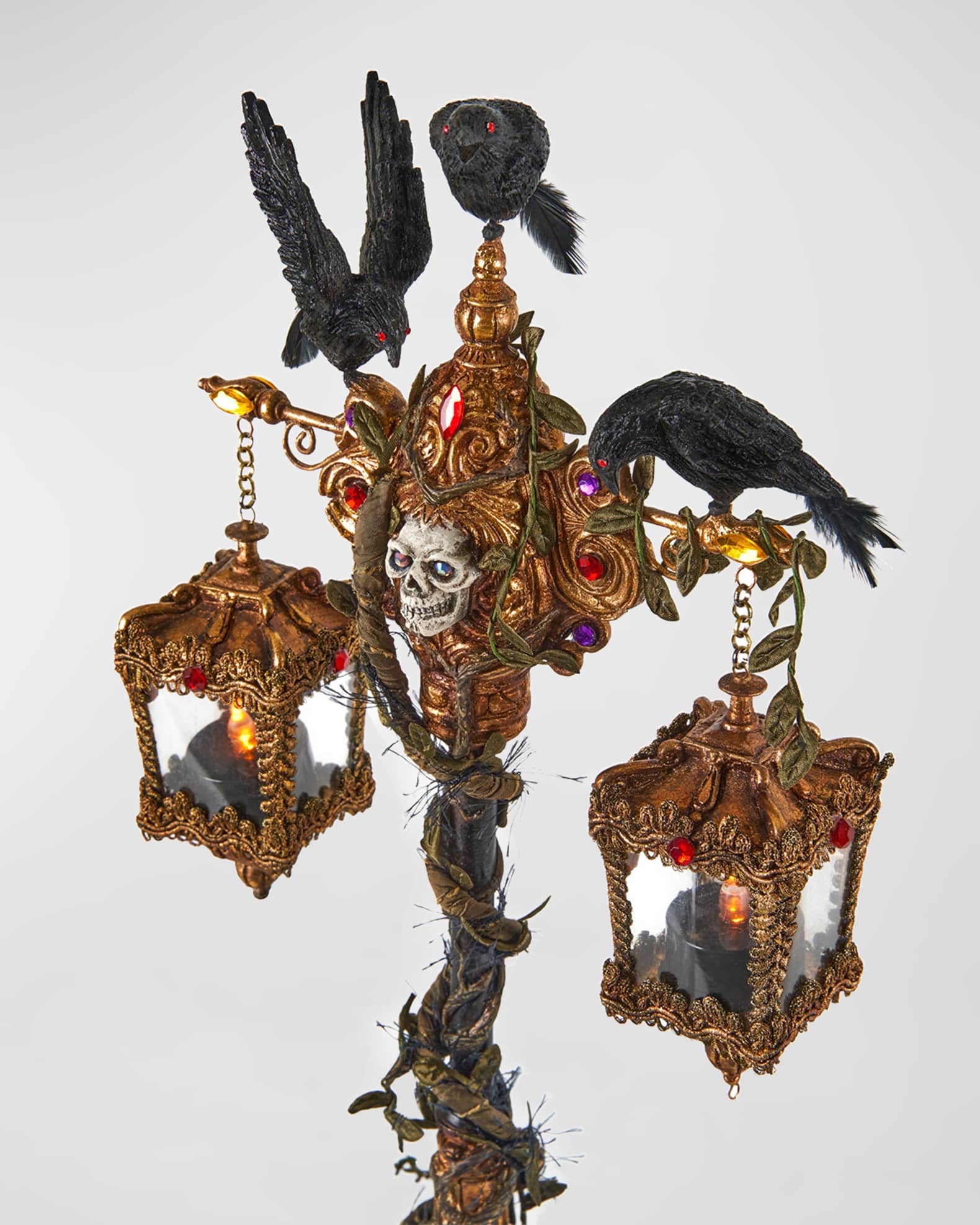 Katherine's Collection Gone Batty Lantern With Crow Halloween ...