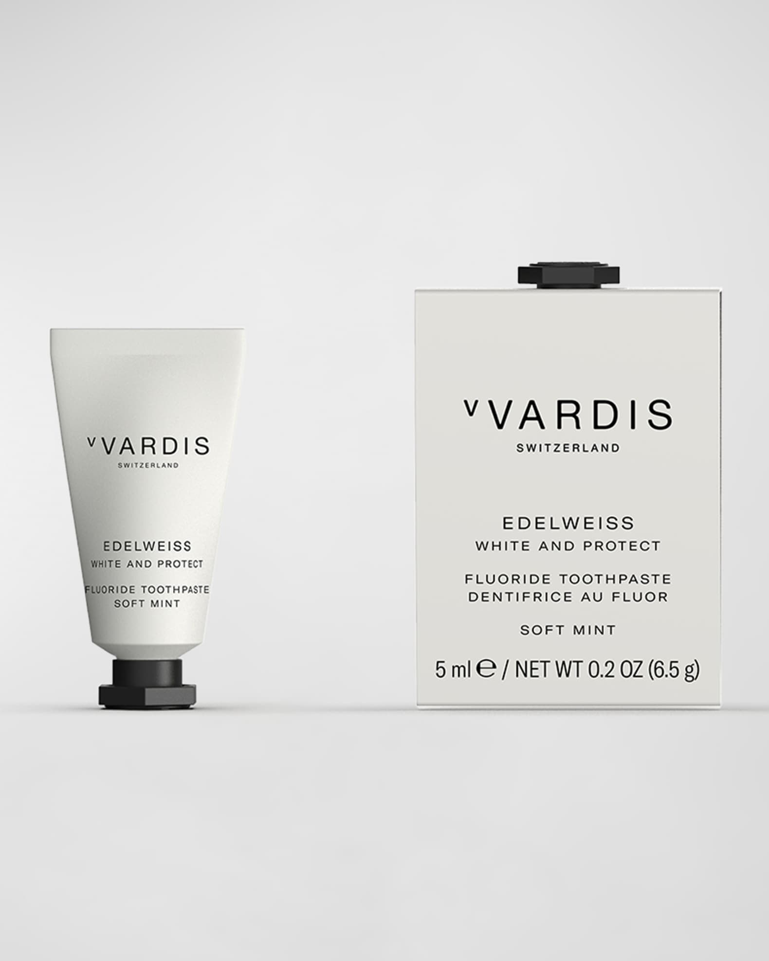 vVARDIS Edelweiss Fluoride Toothpaste Sample at Checkout, Soft Mint ...