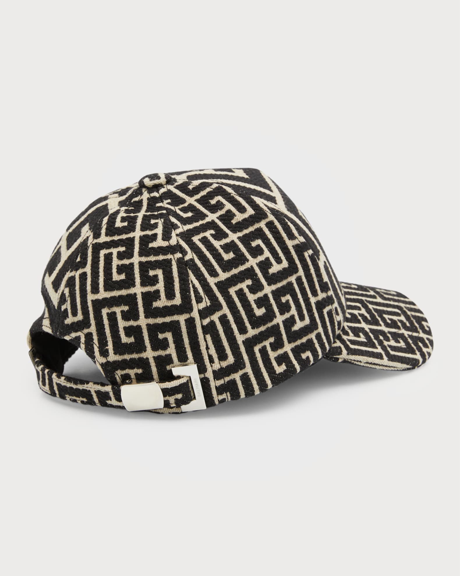 Balmain Jacquard Mix Monogram Baseball Cap | Neiman Marcus