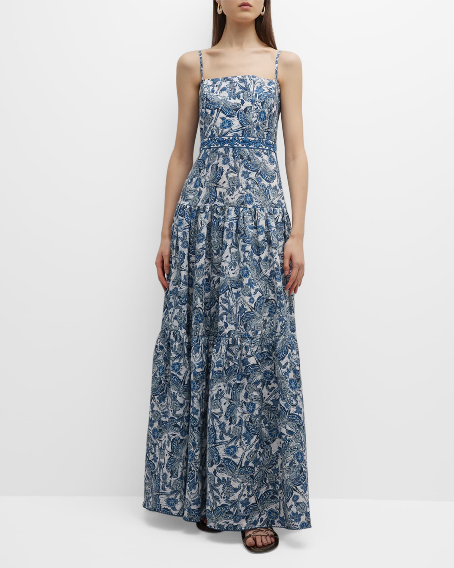 Agua by Agua Bendita Lima Libelulas Noche Maxi Dress | Neiman Marcus