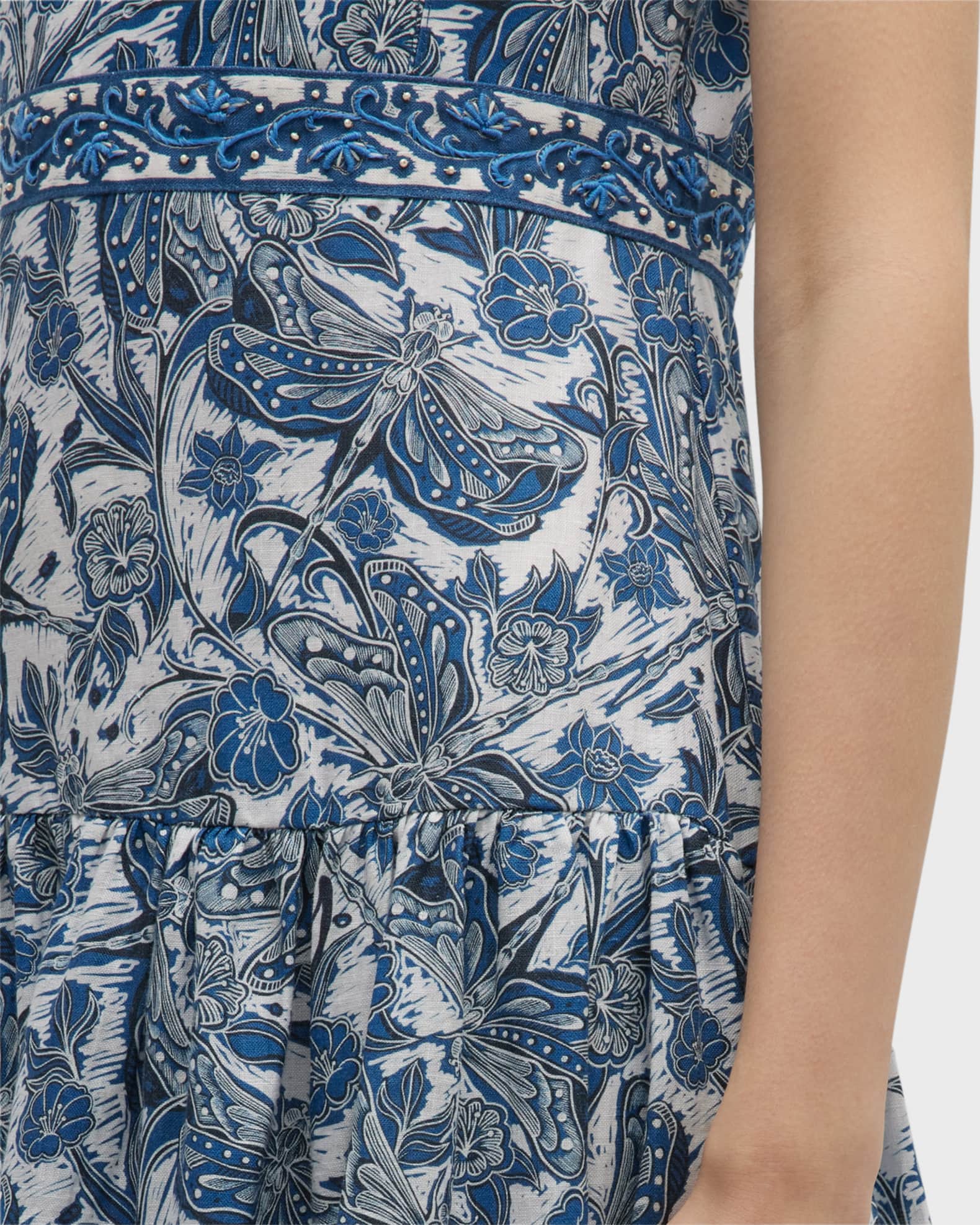 Agua by Agua Bendita Lima Libelulas Noche Maxi Dress | Neiman Marcus