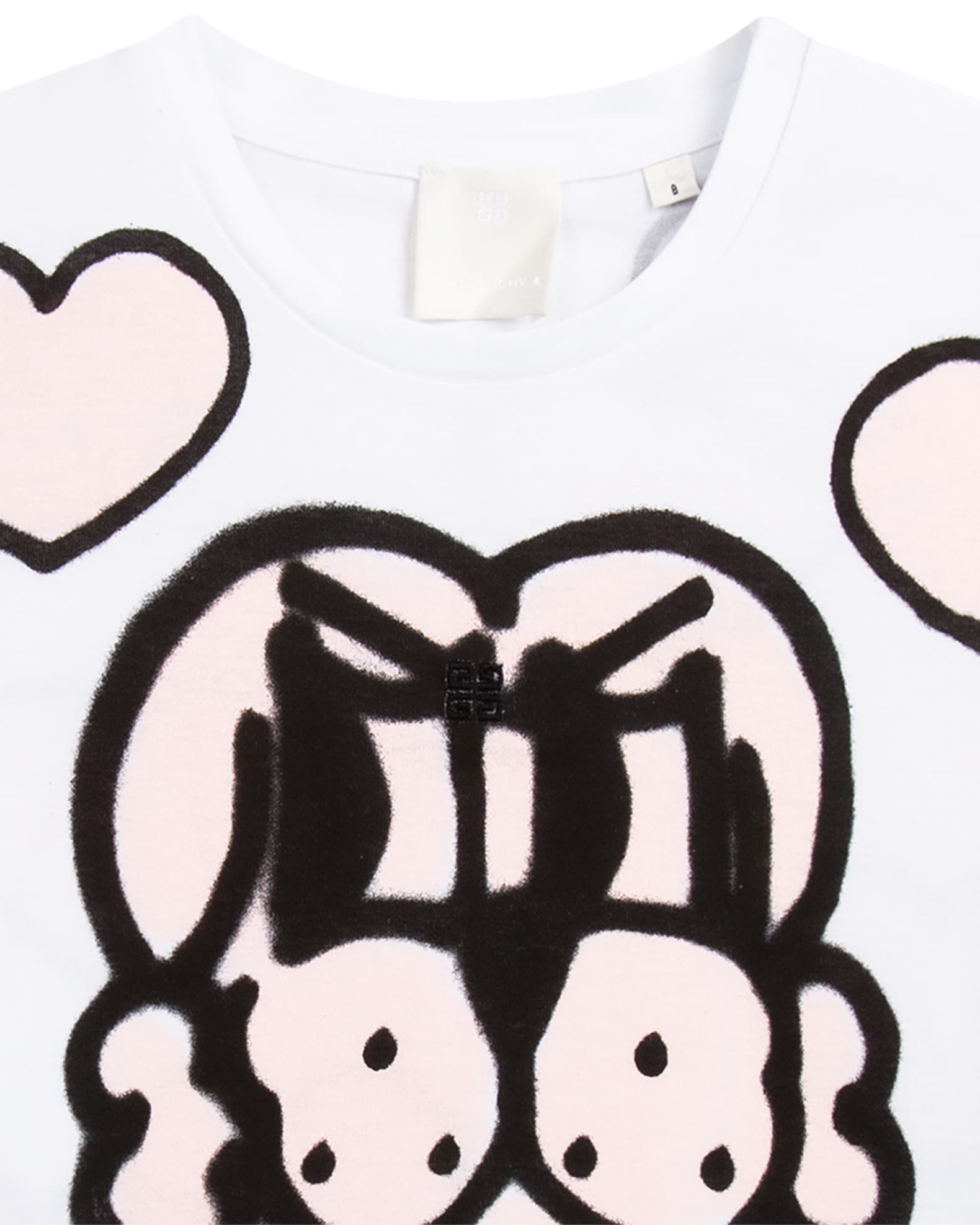 Givenchy x Chito Girl's Heart Dog-Print T-Shirt, Size 4-6 | Neiman Marcus