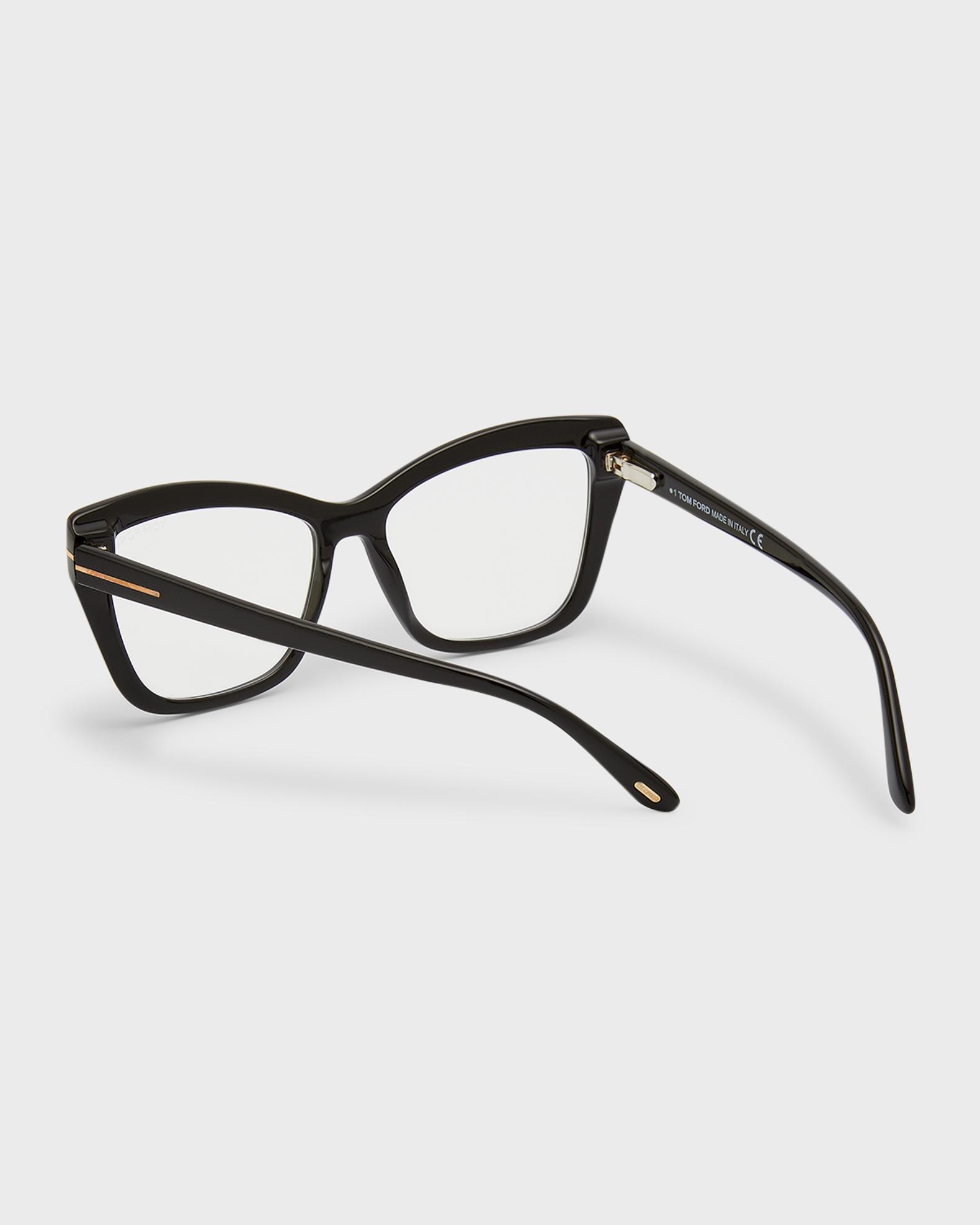 Tom Ford Blue Filtering Acetate Cat Eye Glasses Neiman Marcus