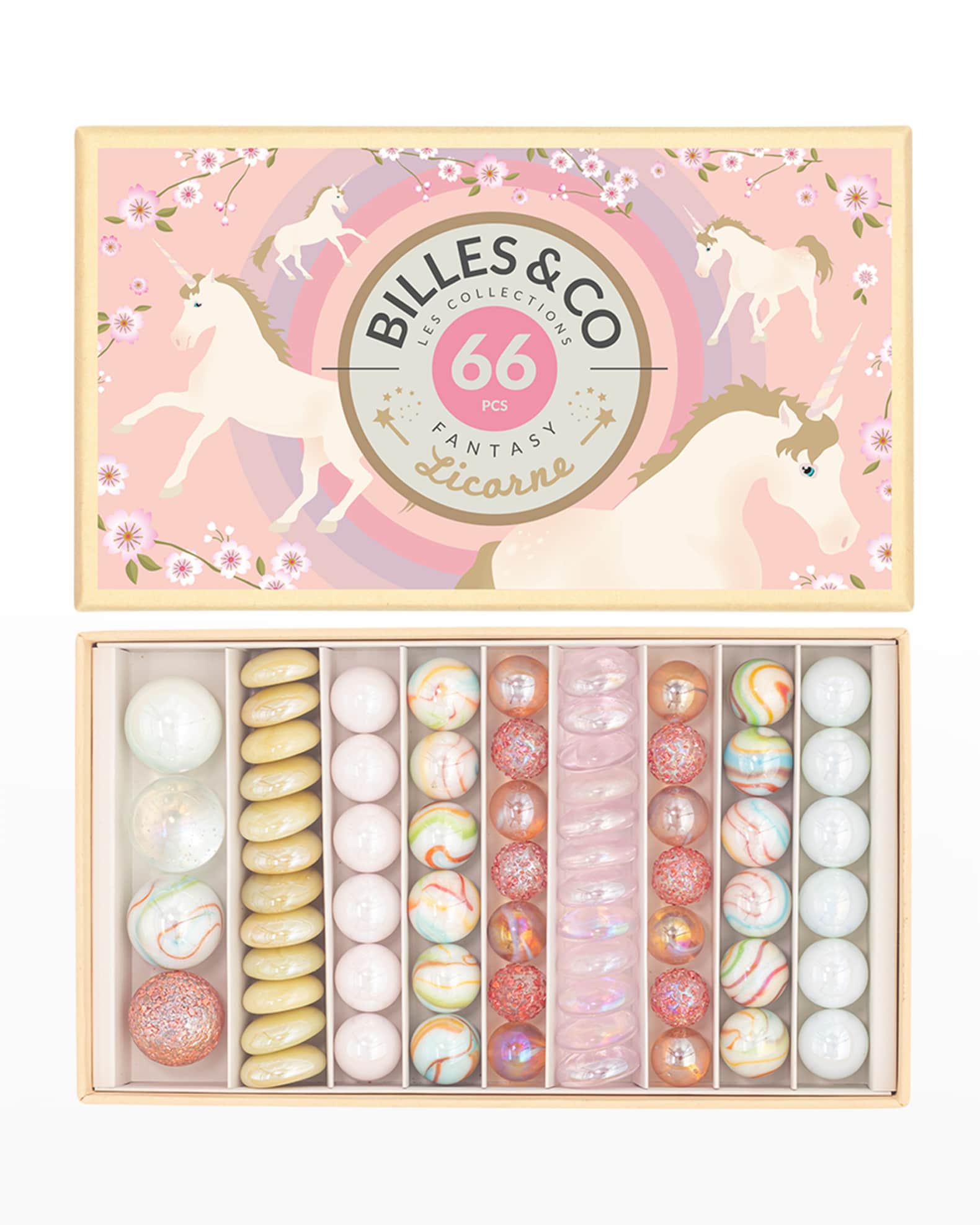 BILLES AND CO Kid's Unicorn Marble Game Box | Neiman Marcus