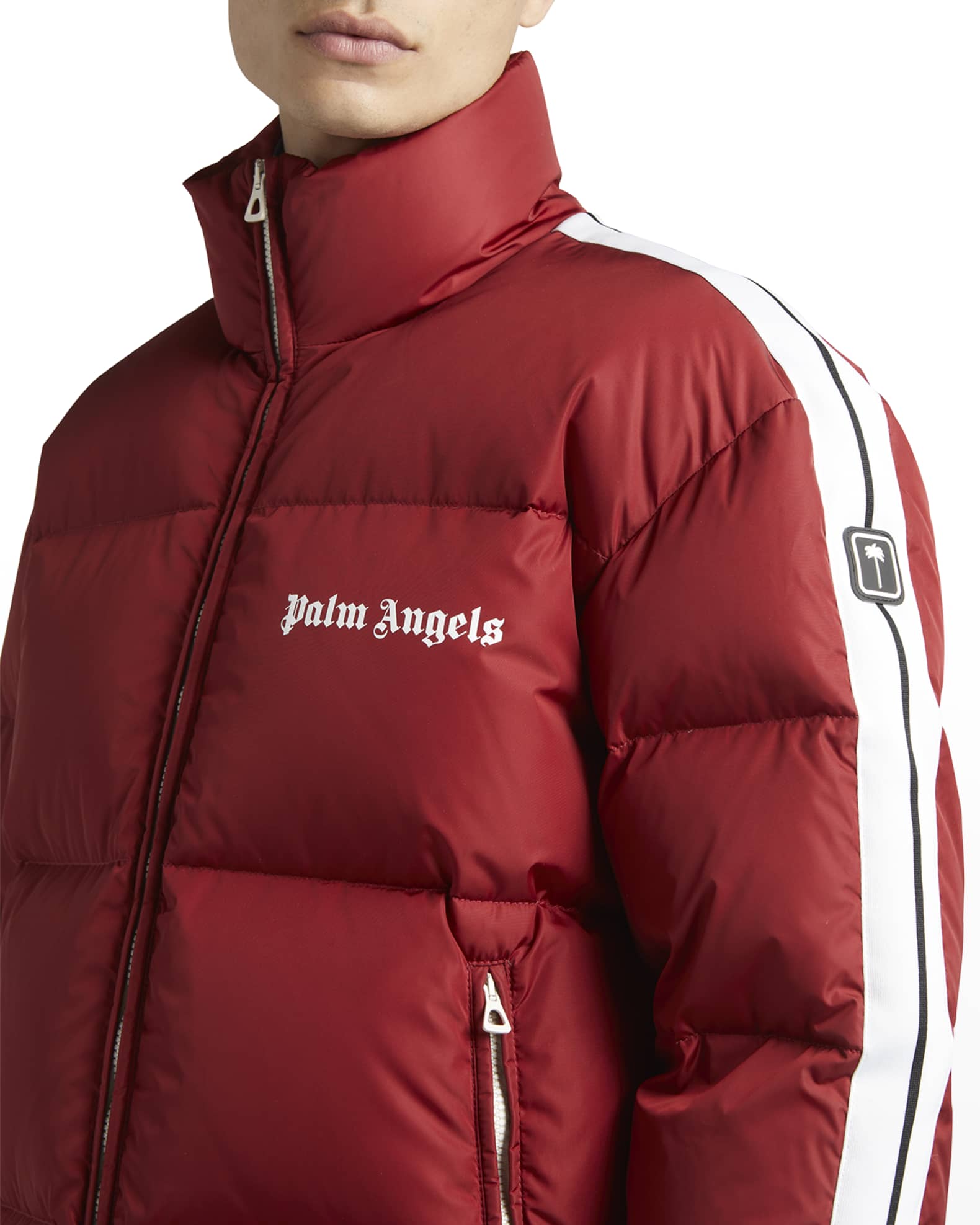 Palm Angels Men's Classic Track Down Jacket | Neiman Marcus