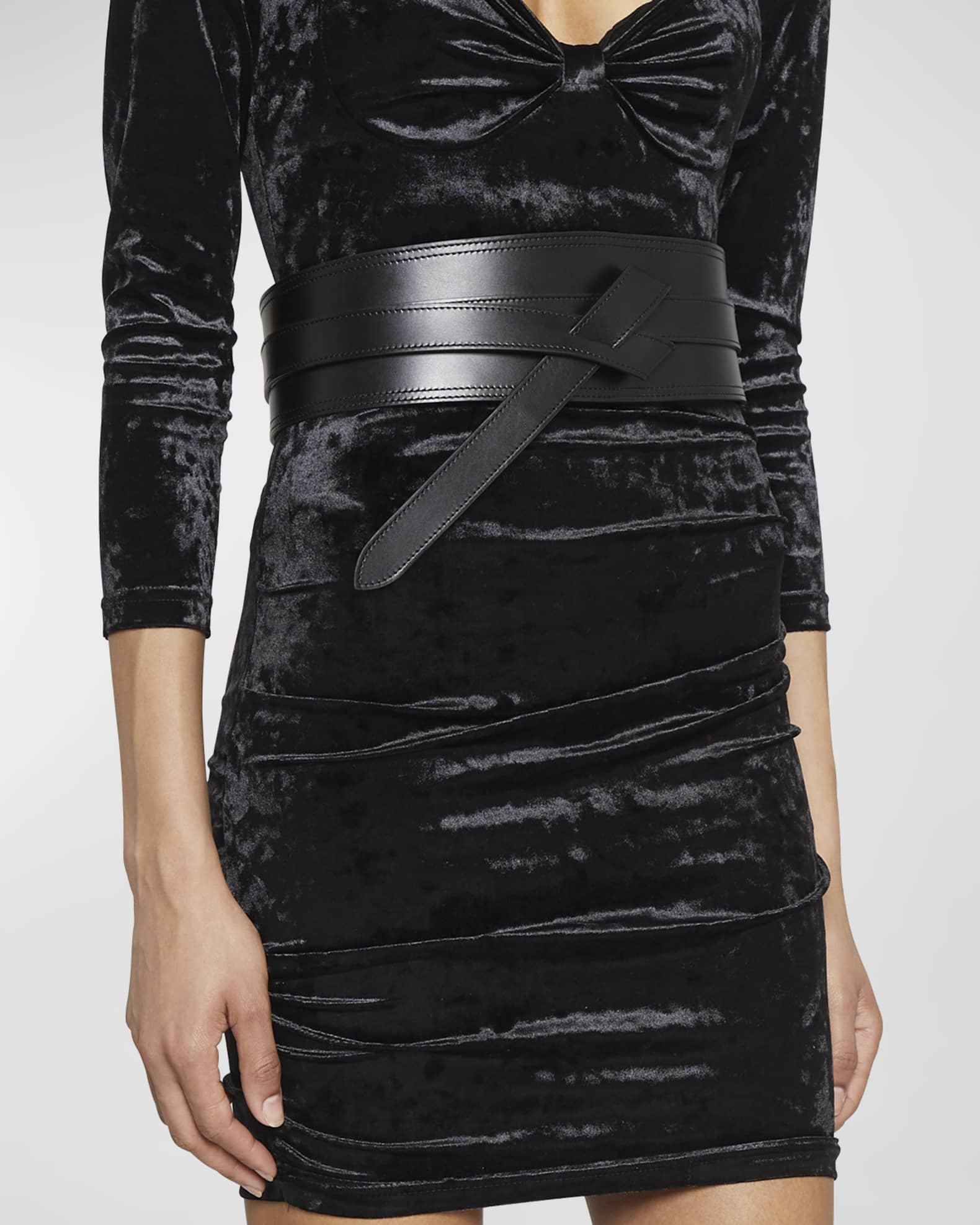 Isabel Marant Moshy Knot Leather Pull-Through Belt | Neiman Marcus