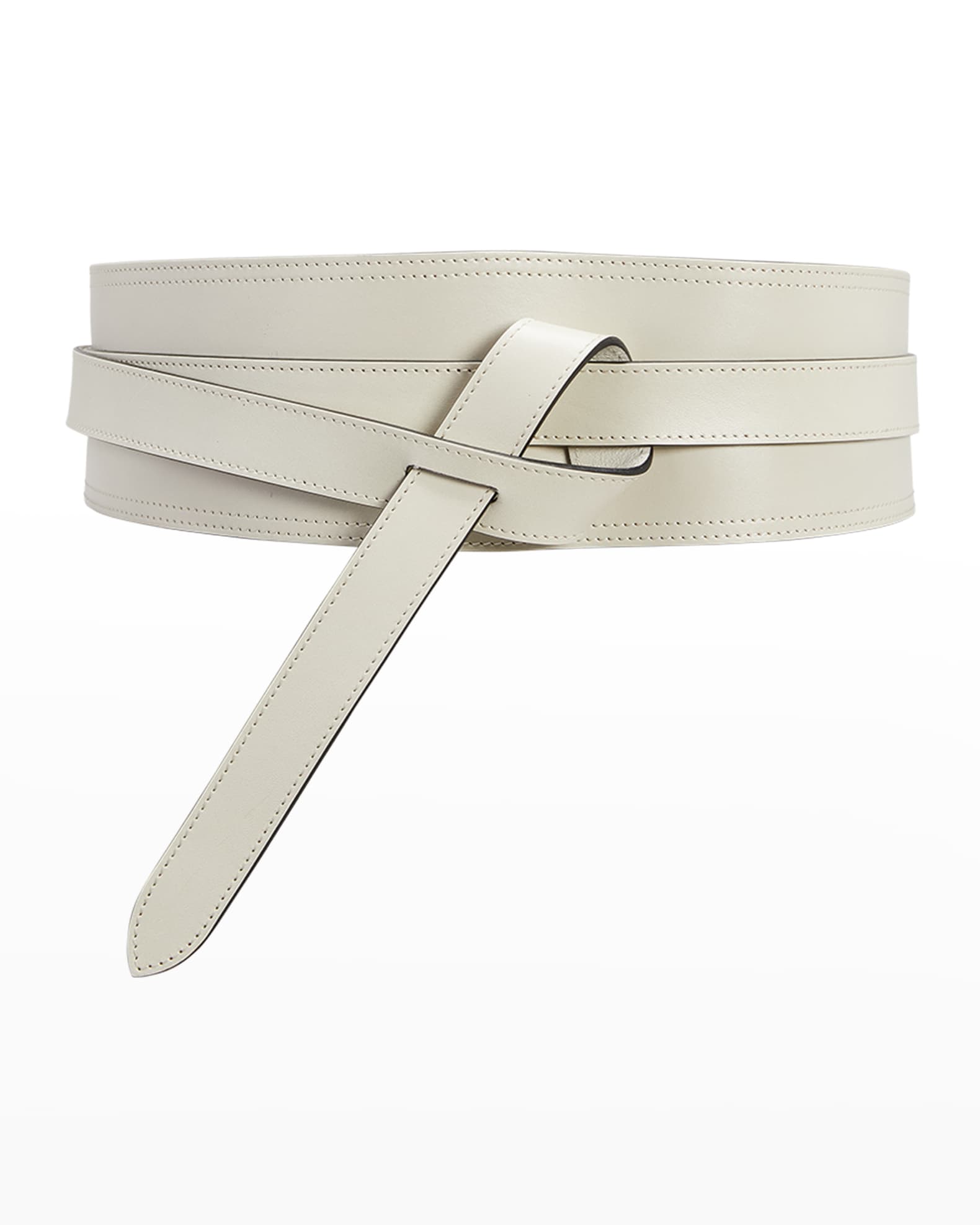 Isabel Marant Moshy Knot Leather Pull-Through Belt | Neiman Marcus
