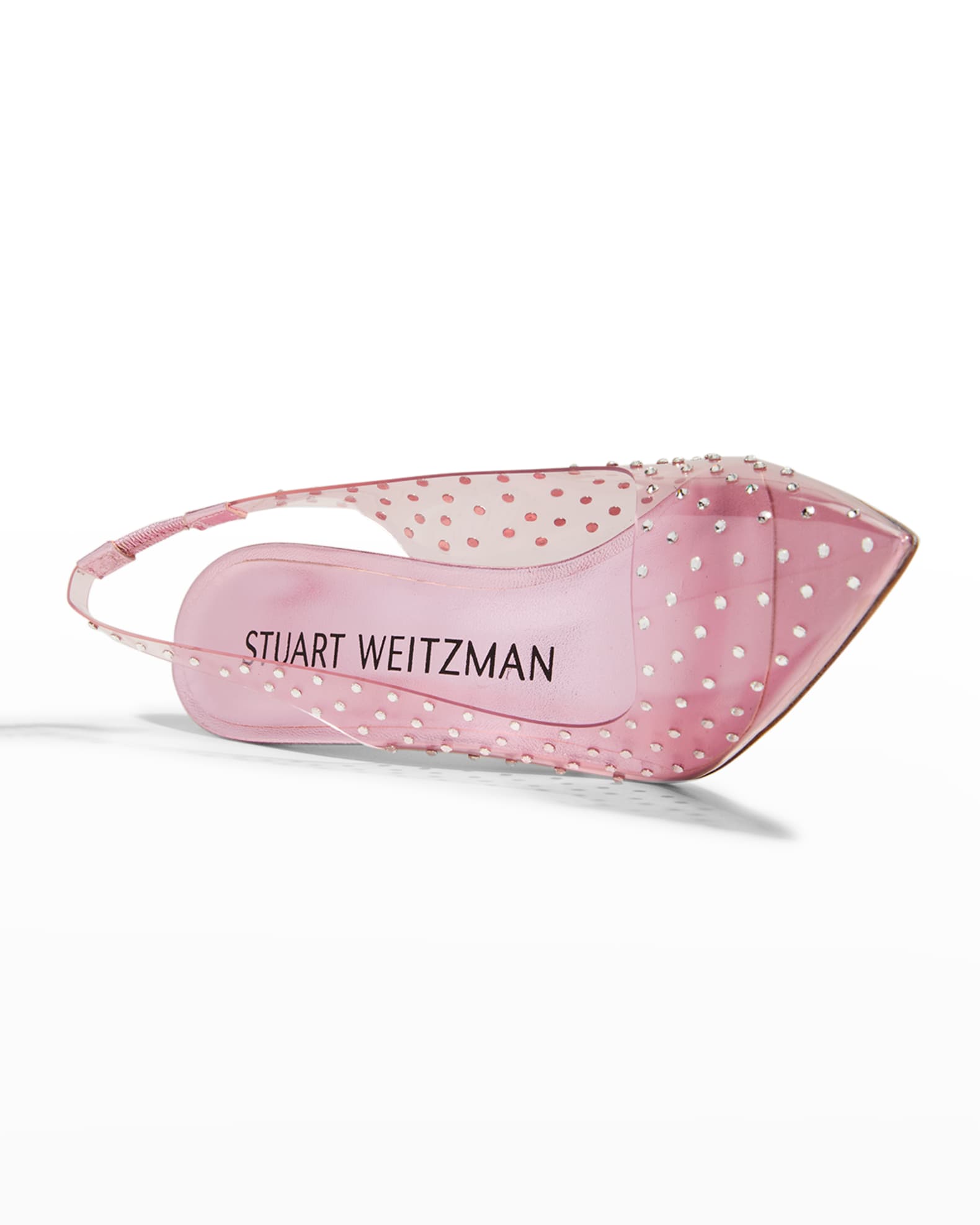 Stuart Weitzman Glam Crystal Clear Slingback Pumps | Neiman Marcus
