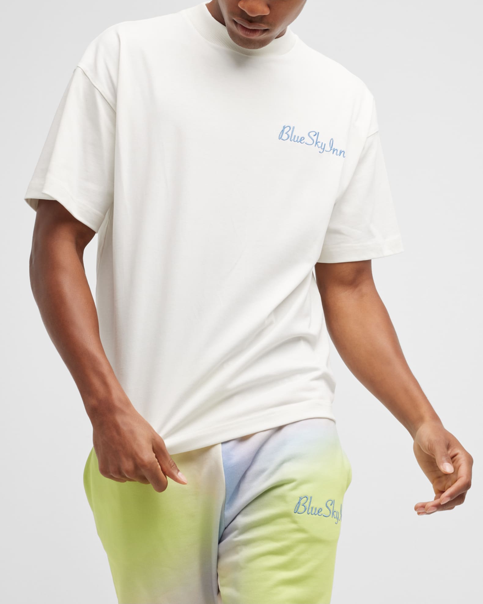 Blue Sky Inn Men's Embroidered Logo T-Shirt | Neiman Marcus