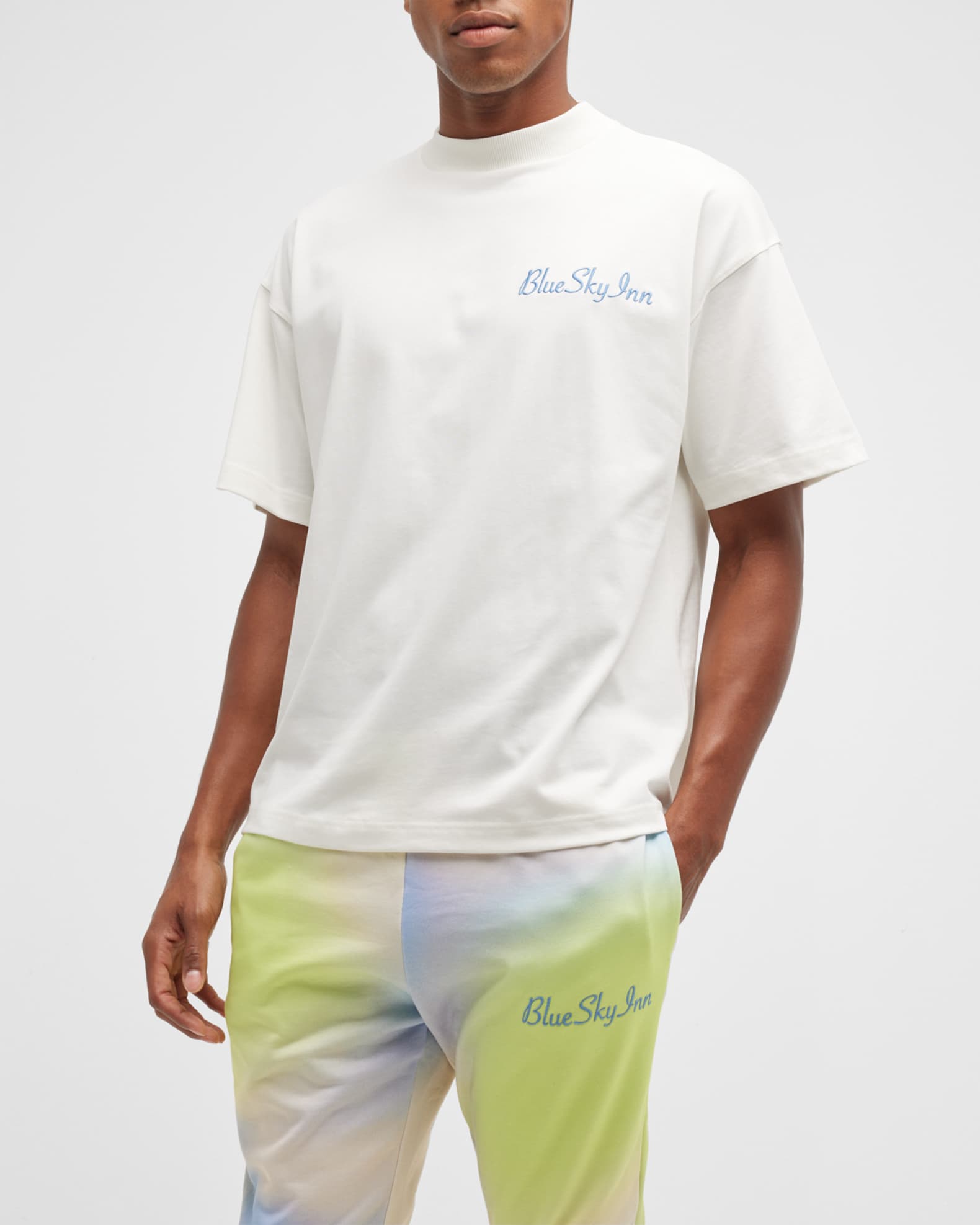 Blue Sky Inn Men's Embroidered Logo T-Shirt | Neiman Marcus