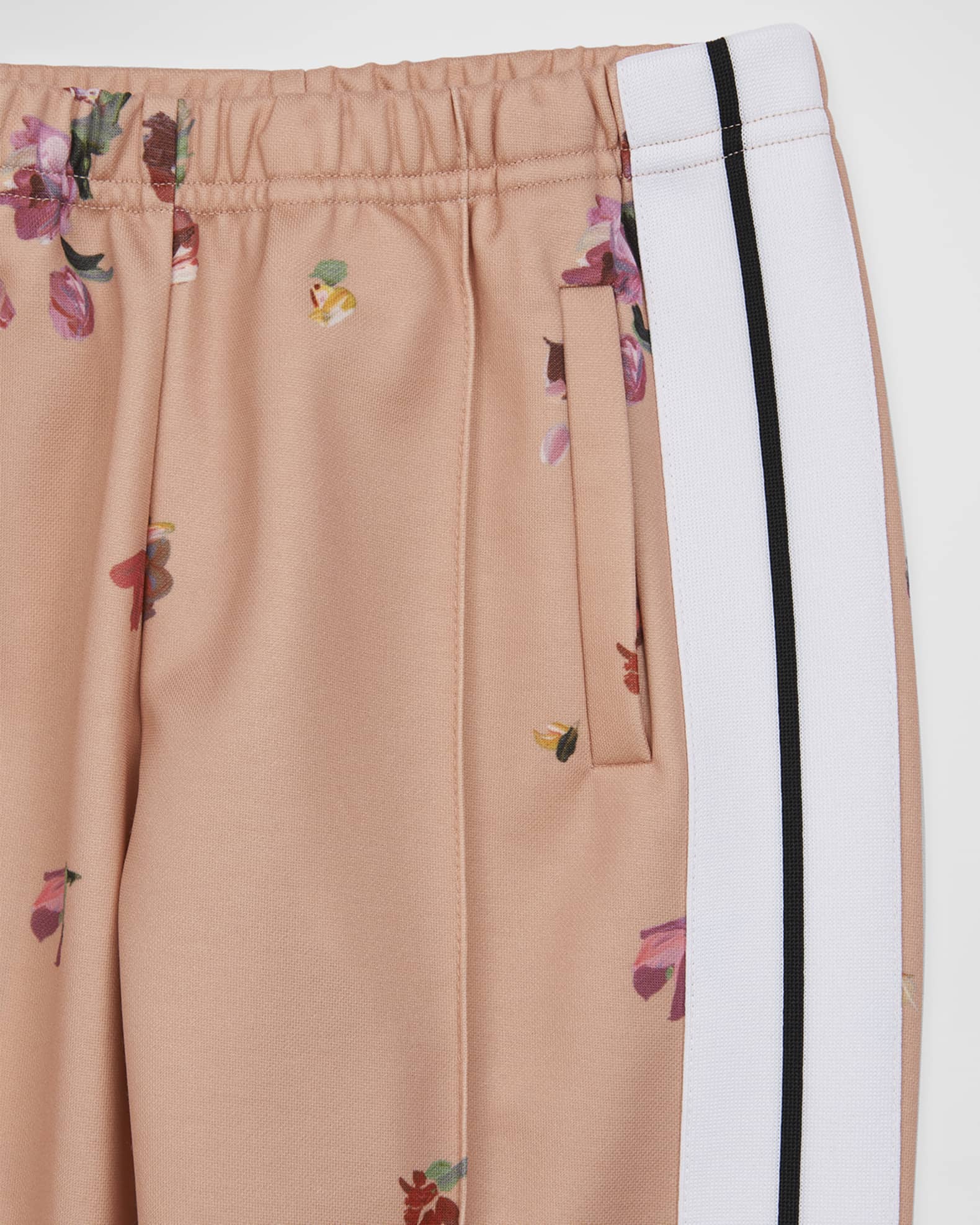 Girl's Flower-Print Track Joggers | Neiman Marcus