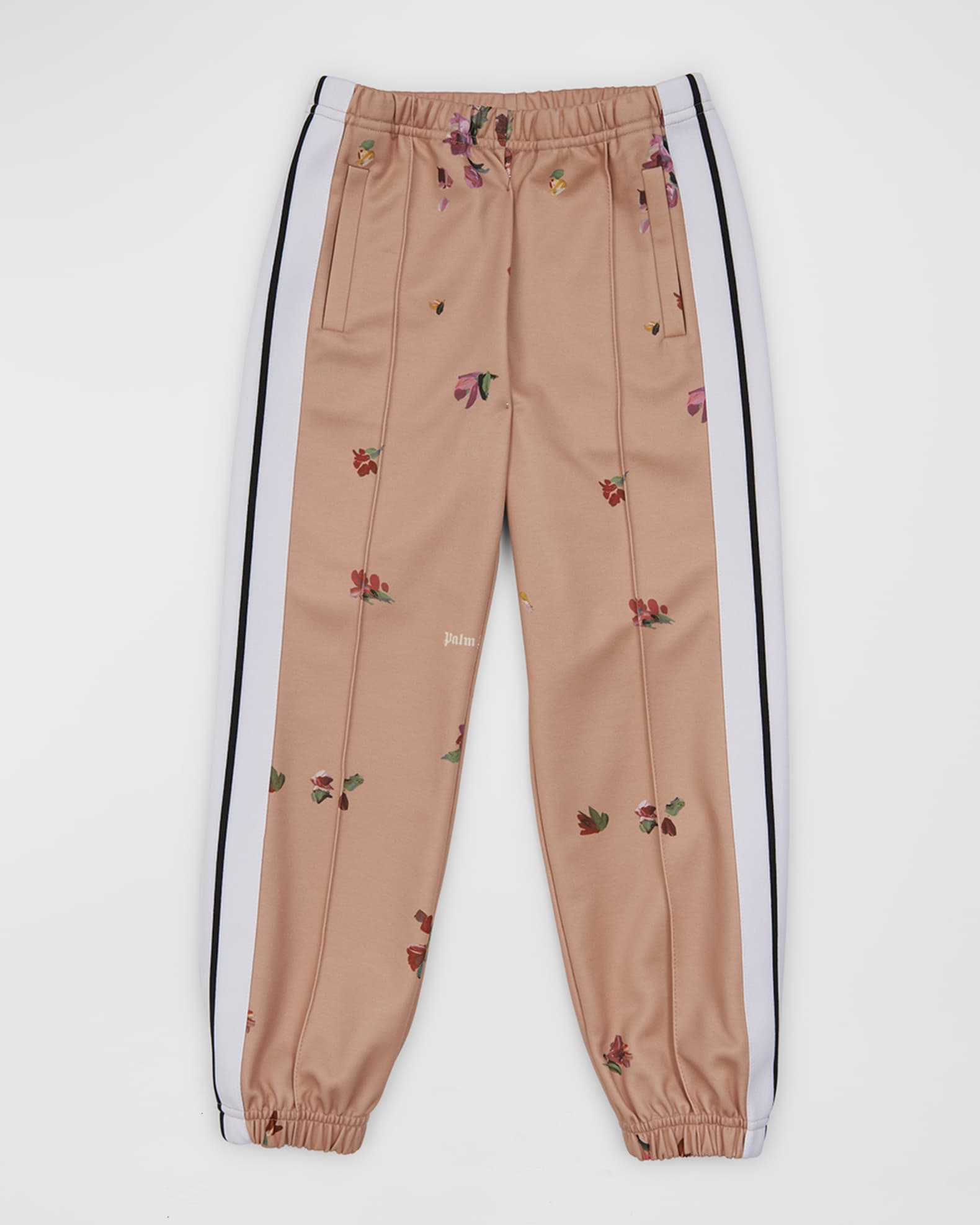 Girl's Flower-Print Track Joggers | Neiman Marcus