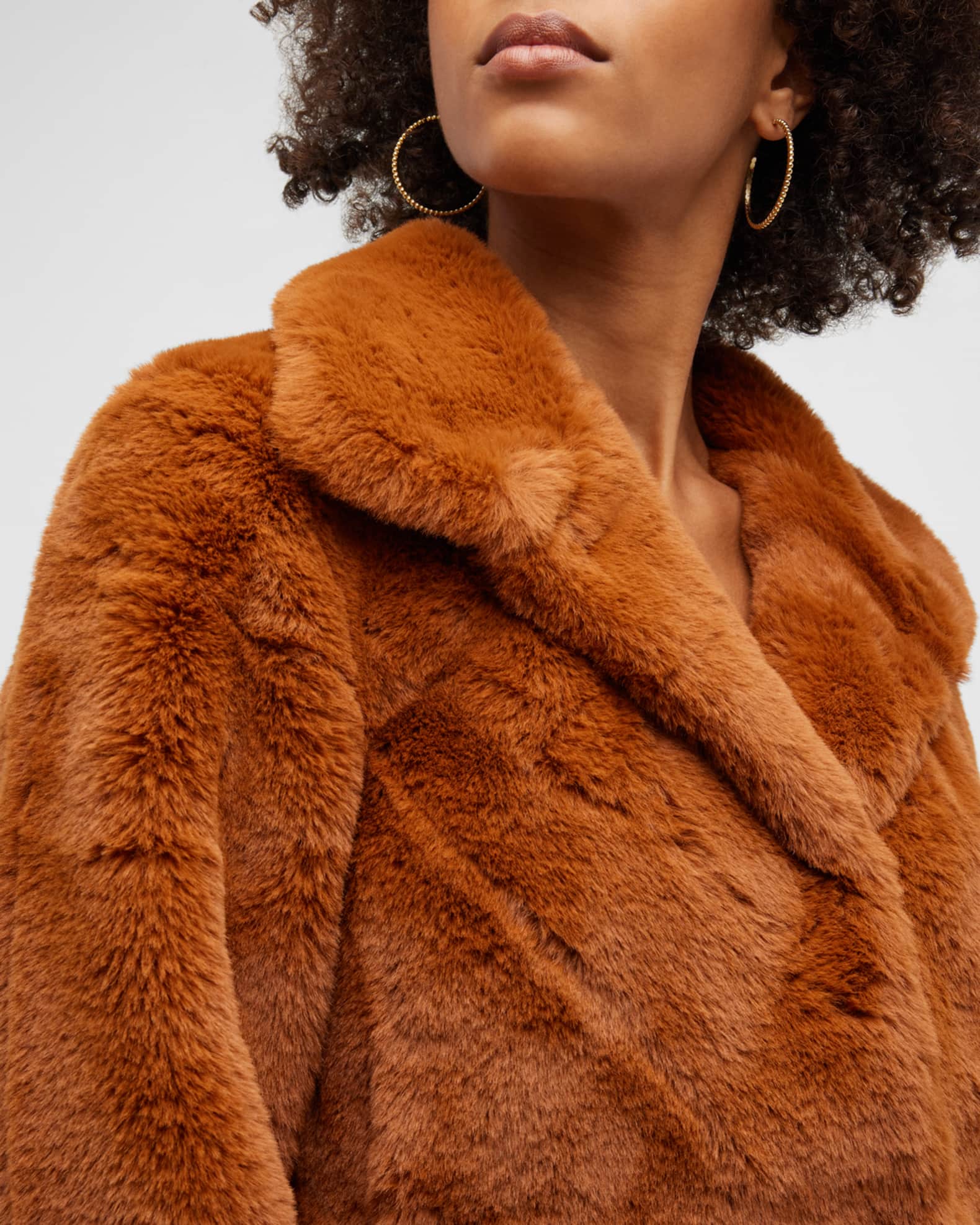 AS by DF Alba Faux Fur Chubby Jacket | Neiman Marcus