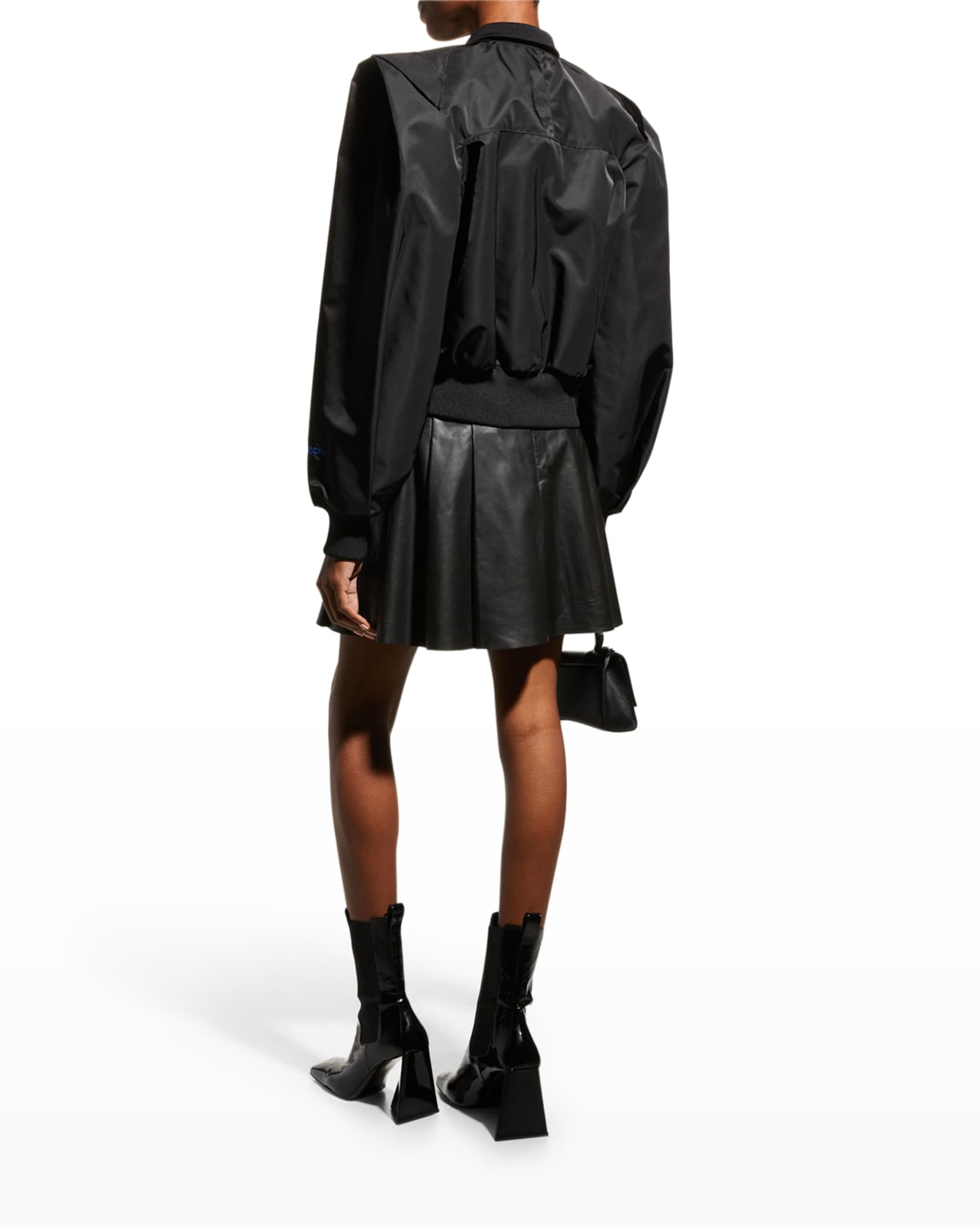 Koche Exaggerated-Shoulder Bomber Jacket | Neiman Marcus