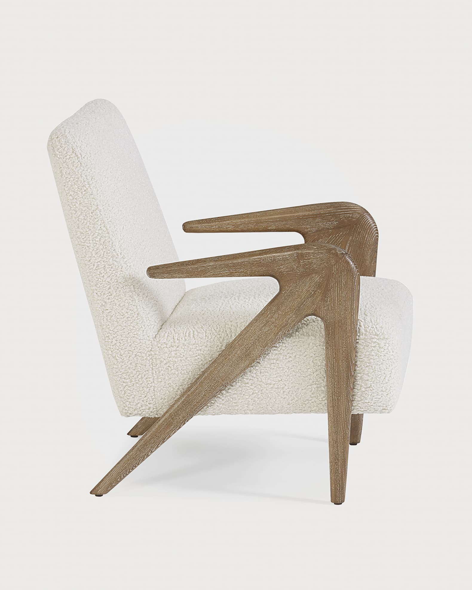 Interlude Home Angelica Faux Shearling Lounge Chair | Neiman Marcus