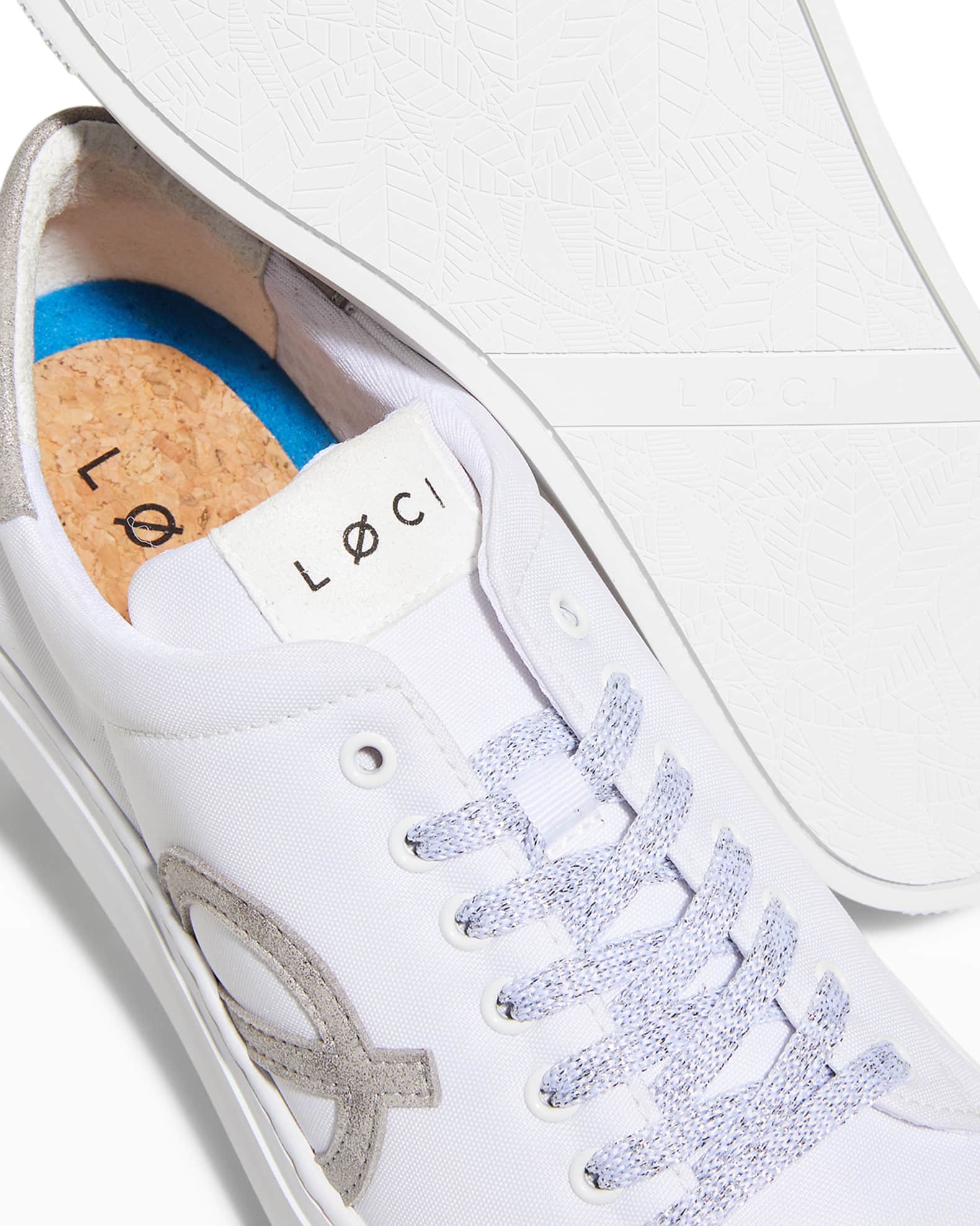 LOCI Nine Vegan Recycled Ocean Plastic Bicolor Low-Top Court Sneakers ...