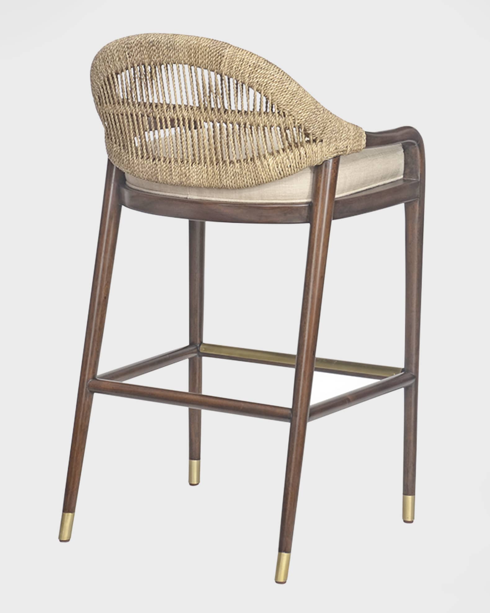 Century Furniture Marie Low Back Bar Stool - 30.5" | Neiman Marcus