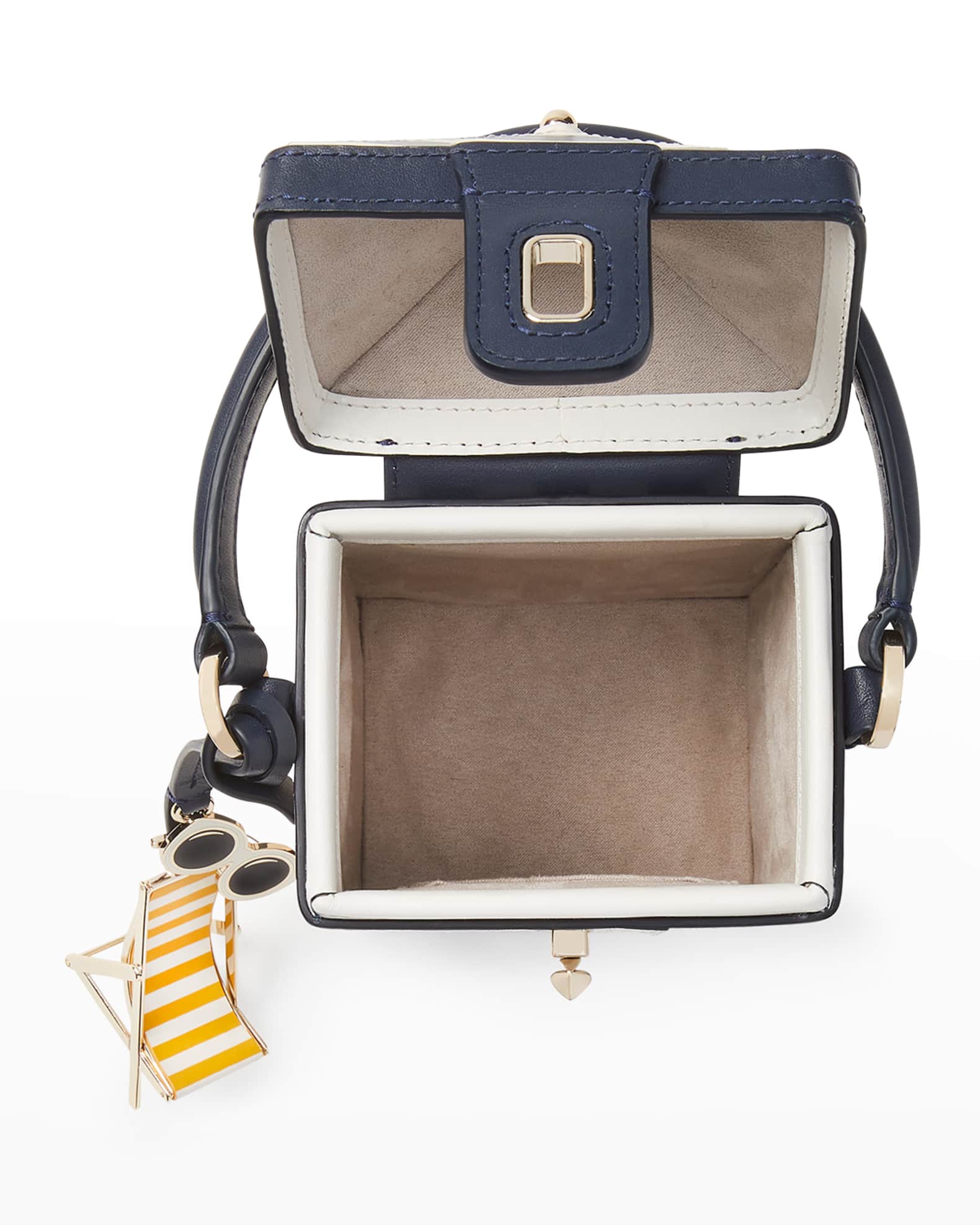kate spade new york sunkiss beach stripe-print top-handle bag | Neiman ...