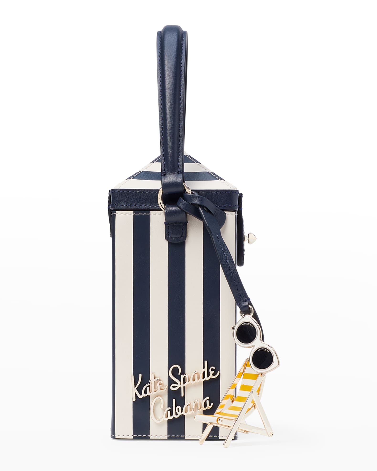 kate spade new york sunkiss beach stripe-print top-handle bag | Neiman ...