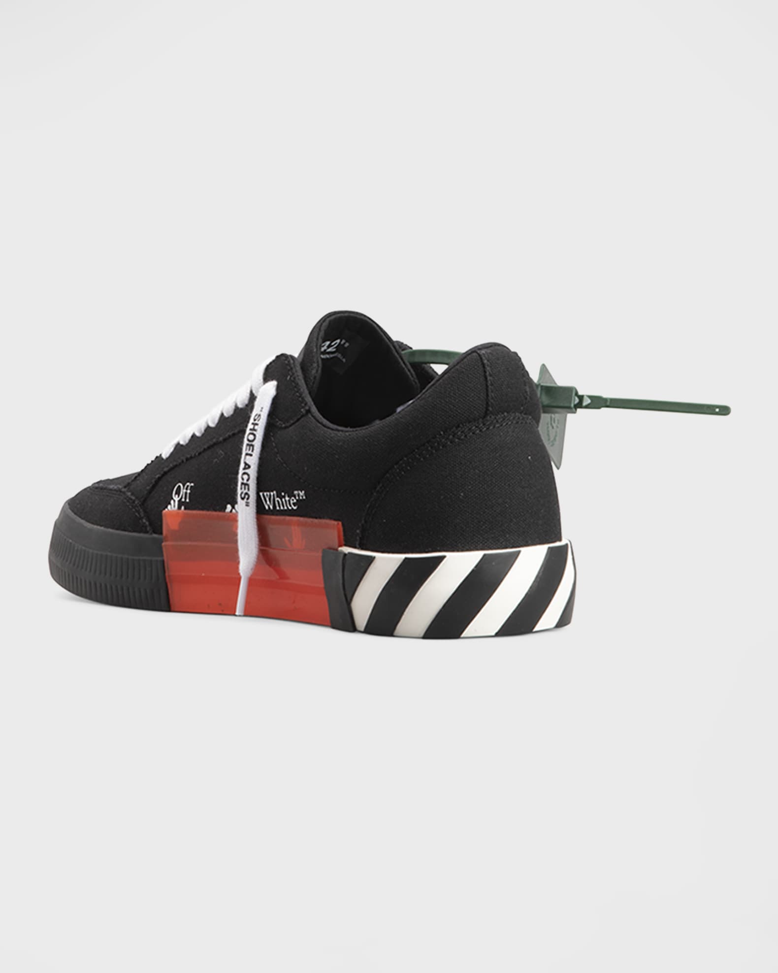 Off-White Men's Low Vulcanized Canvas Low-Top Sneakers | Neiman Marcus
