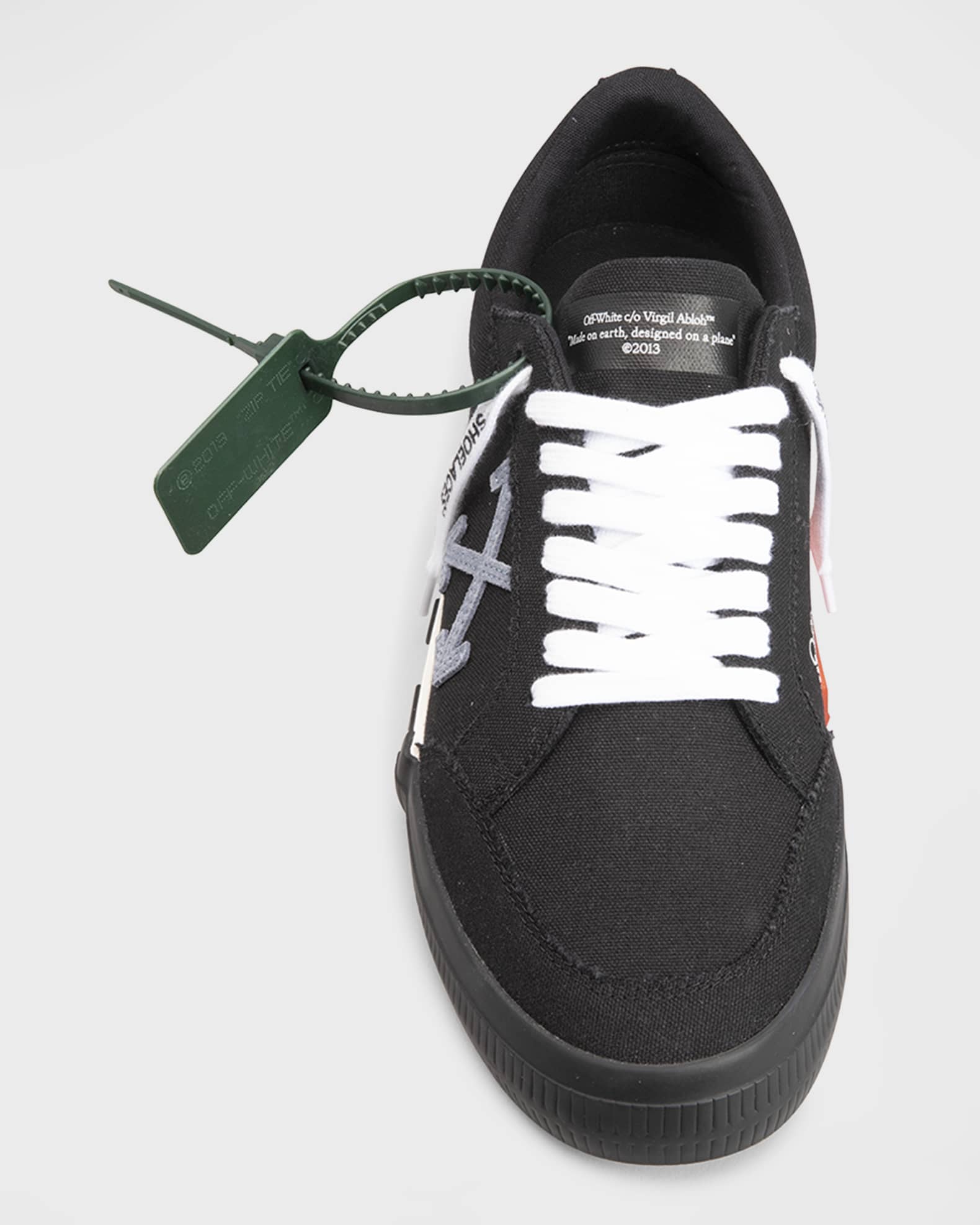 Off-White Men's Low Vulcanized Canvas Low-Top Sneakers | Neiman Marcus