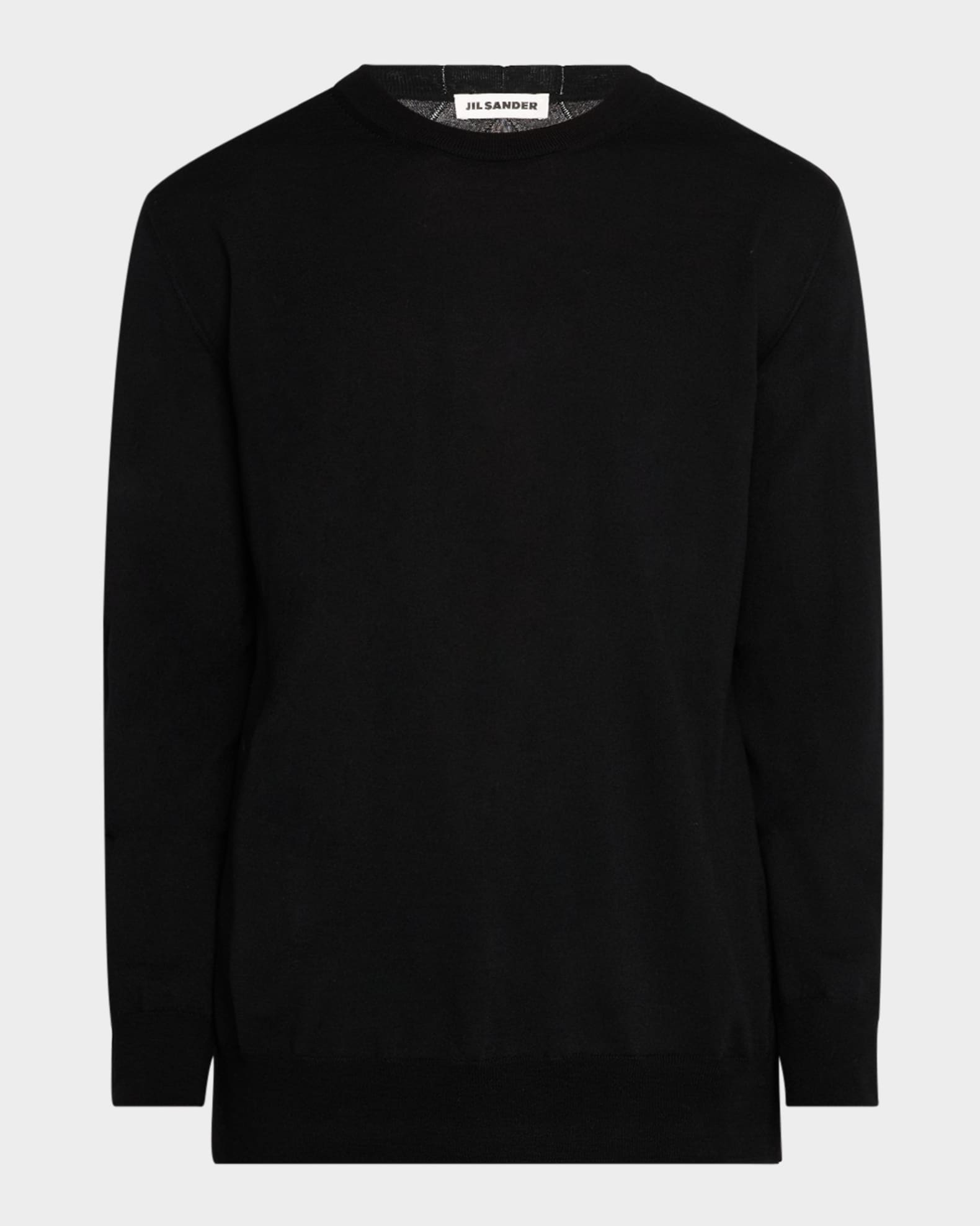 Jil Sander Men's Crew-Neck Lightweight Wool Sweater | Neiman Marcus