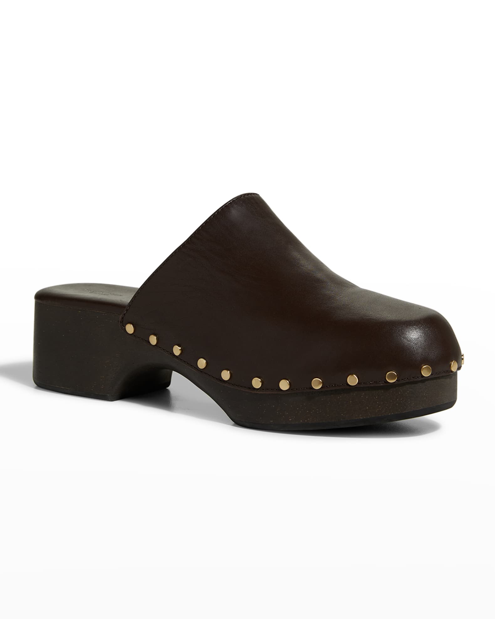 Rag & Bone Mara Calfskin Mule Clogs | Neiman Marcus
