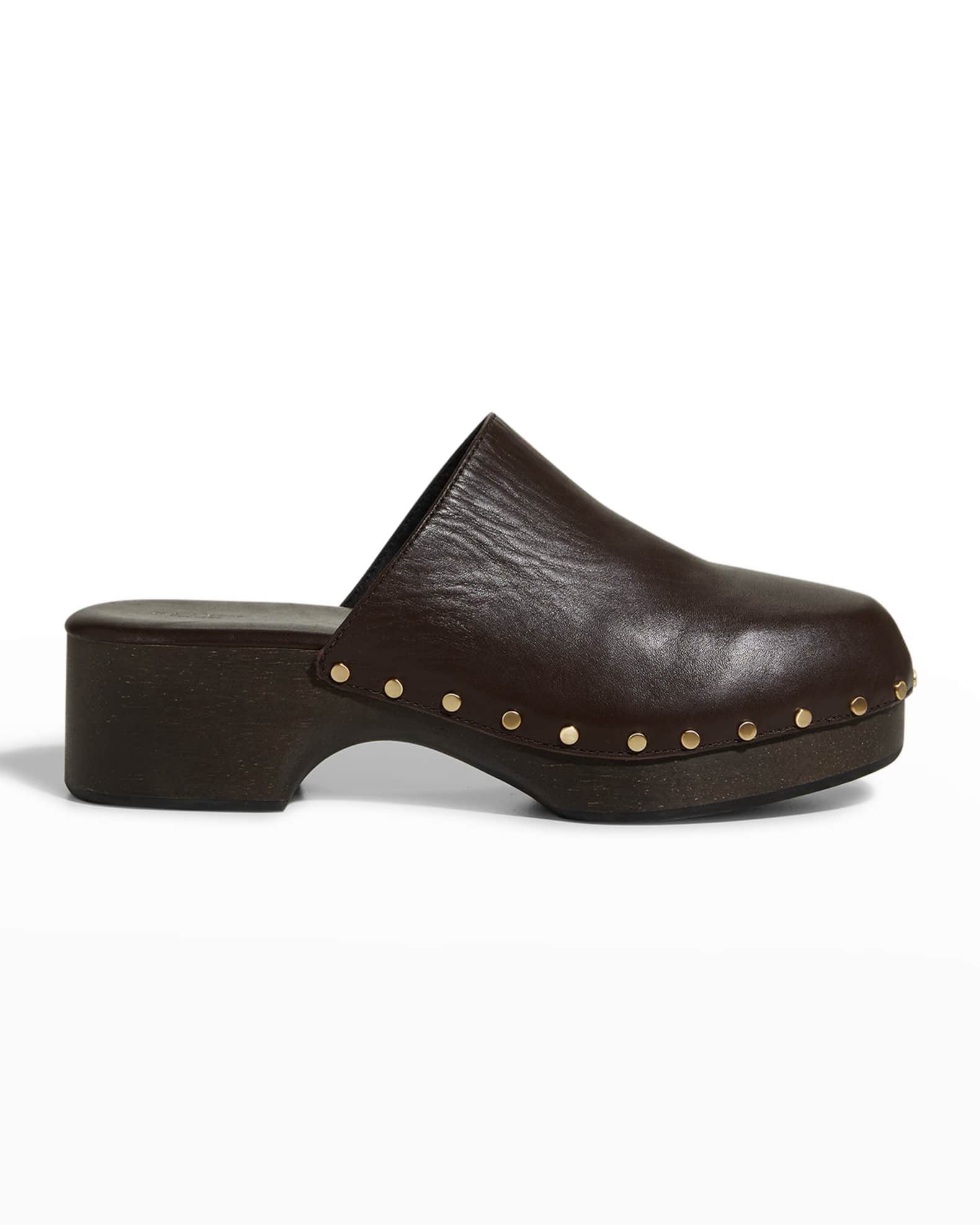 Rag & Bone Mara Calfskin Mule Clogs | Neiman Marcus