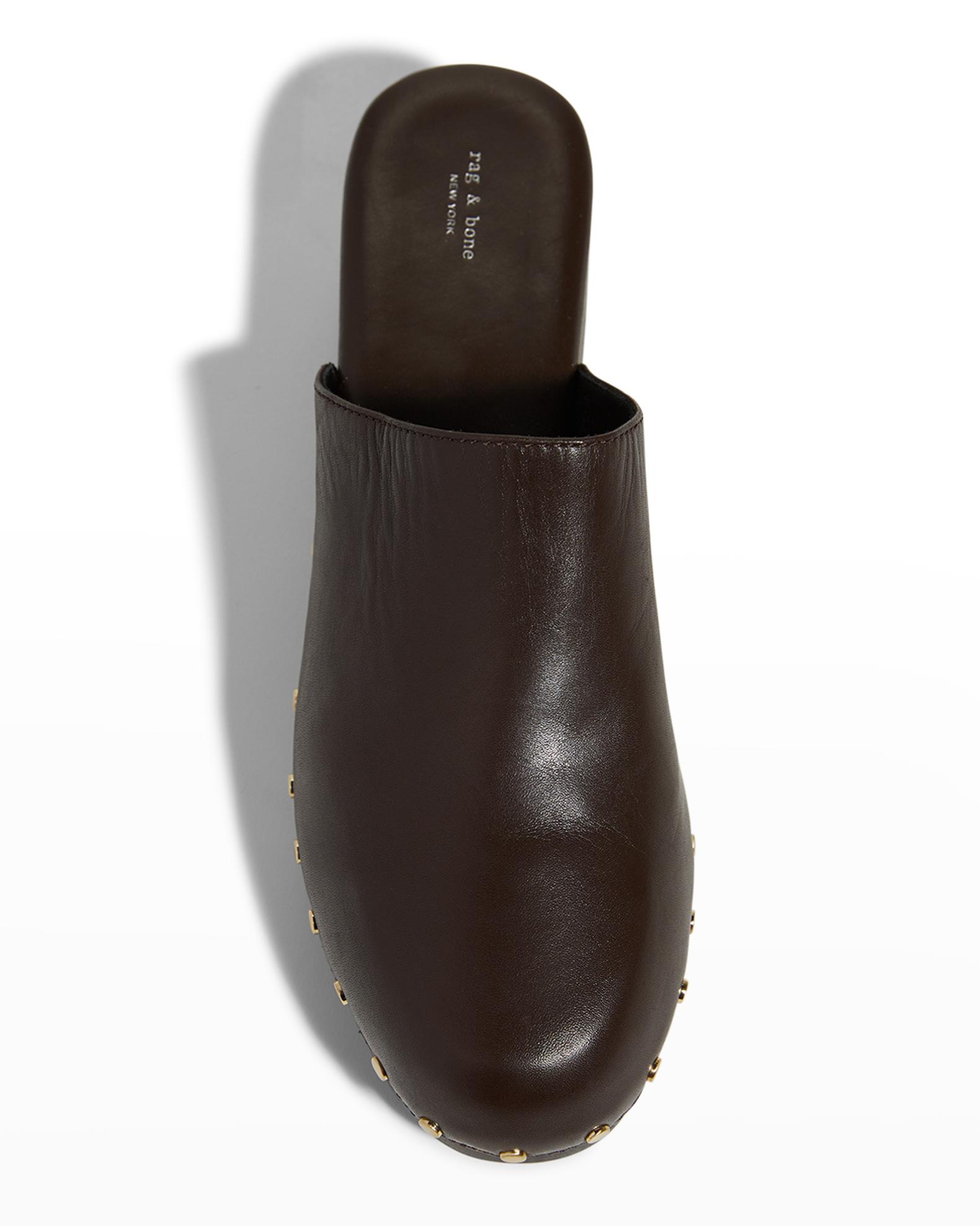 Rag & Bone Mara Calfskin Mule Clogs | Neiman Marcus